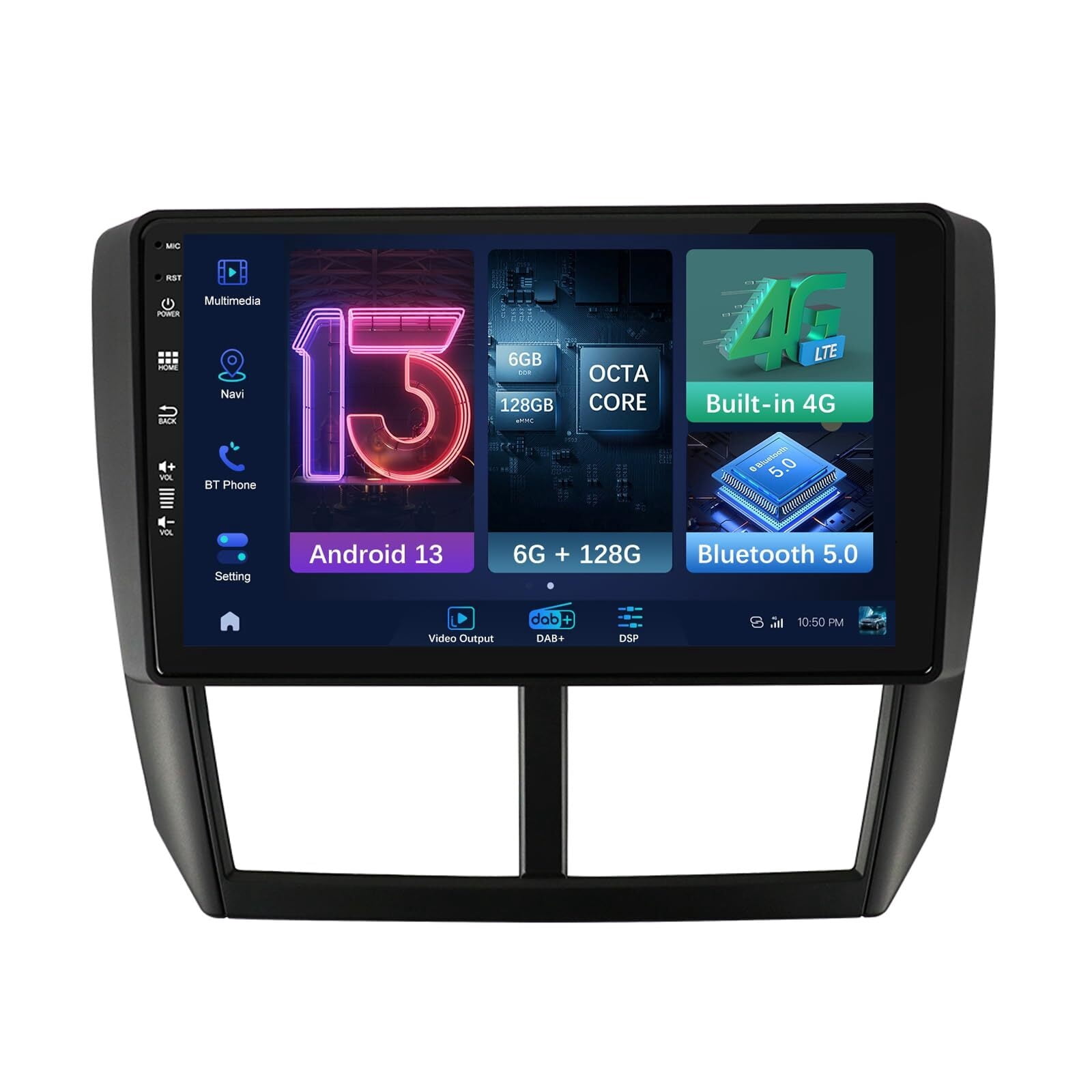 Sovob DAB/4G Android Double Din Car Stereo for Subaru Foreste/Impreza ...