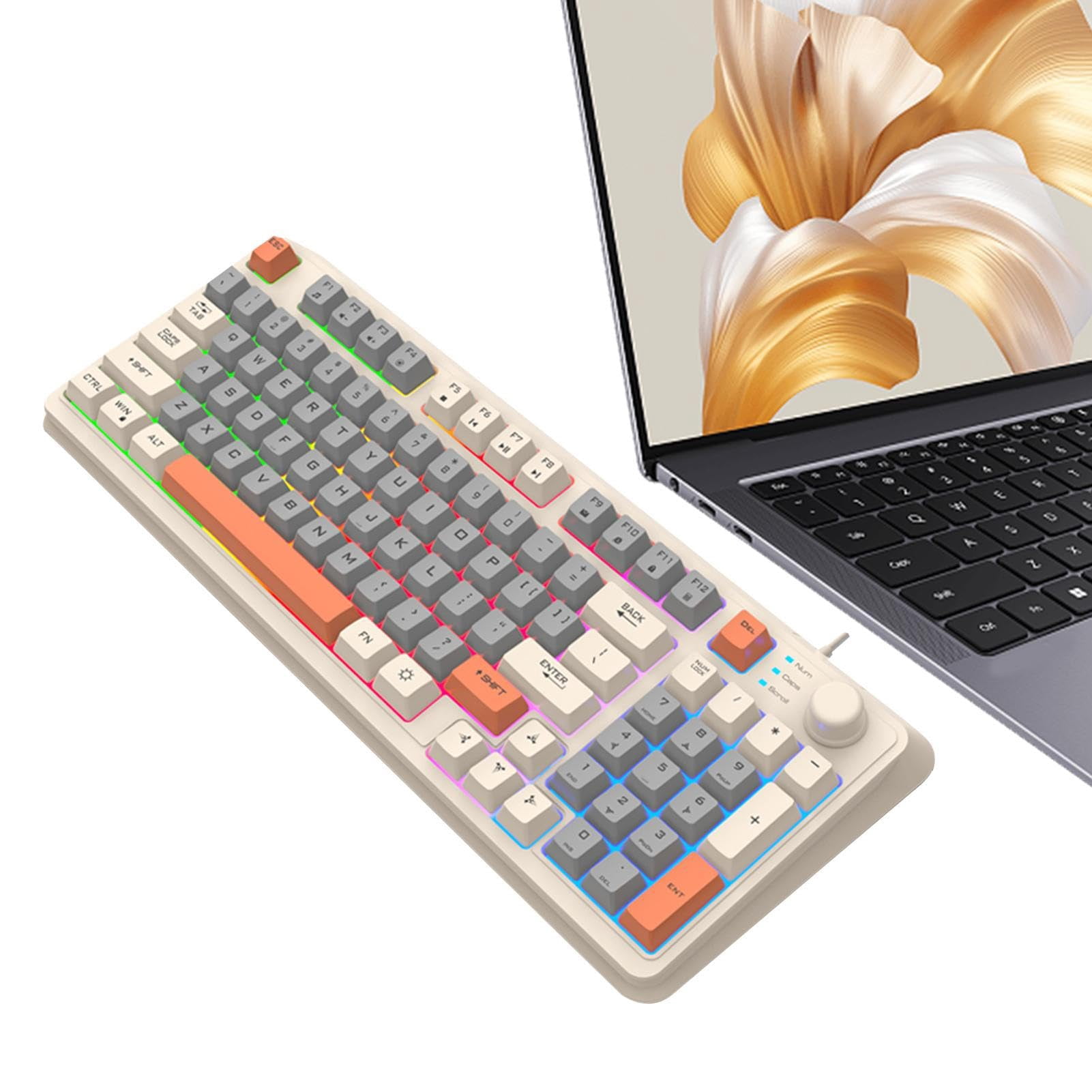 Sovob Desktop Mechanical Keyboard - Mechanical Keyboard Wired Tricolor ...