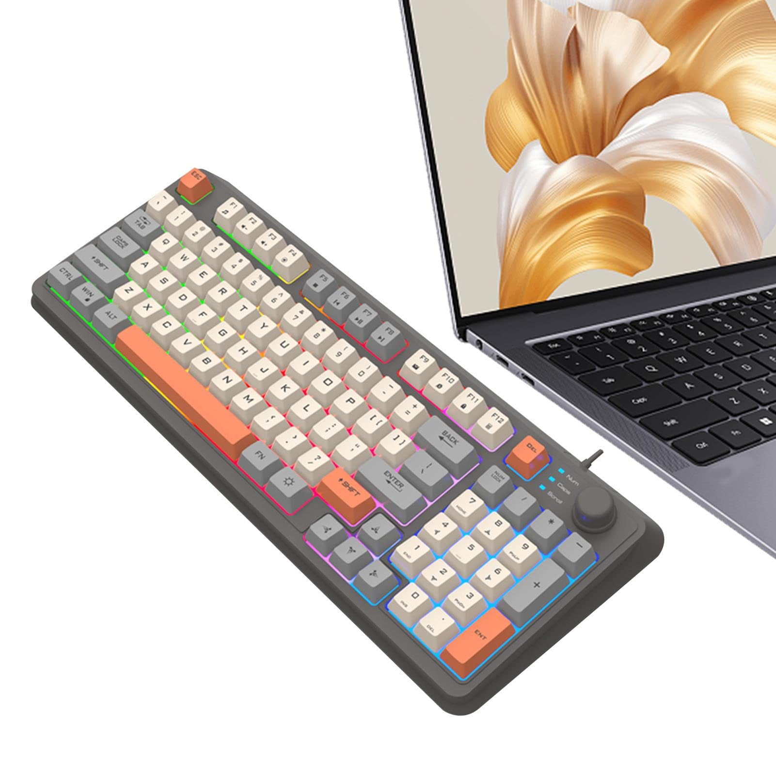 Sovob Desktop Mechanical Keyboard - Mechanical Keyboard Wired Tricolor ...