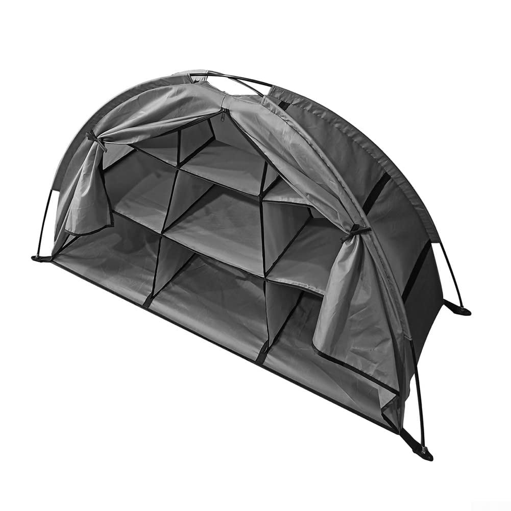 Sovob Foldable Camping Shoe Storage Box, 9 Shelves, Oxford Fabric Tent ...