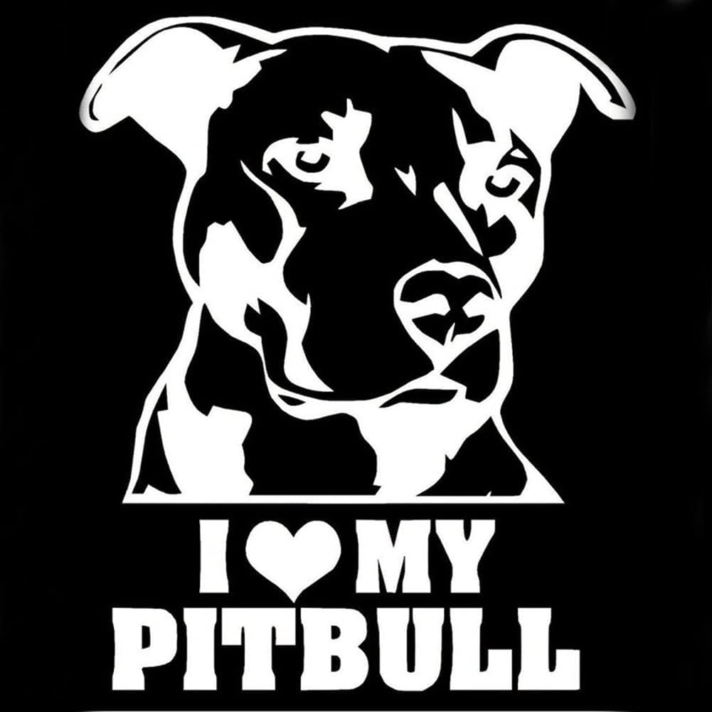 Sovob Pitbull Sticker, 5pcs dog bumper sticker Vinyl waterproof sticker ...