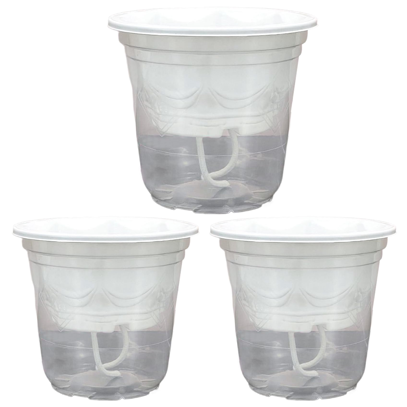 Sovob Self Watering Plant Pots 3 Sets Detachable Double Layer Self ...