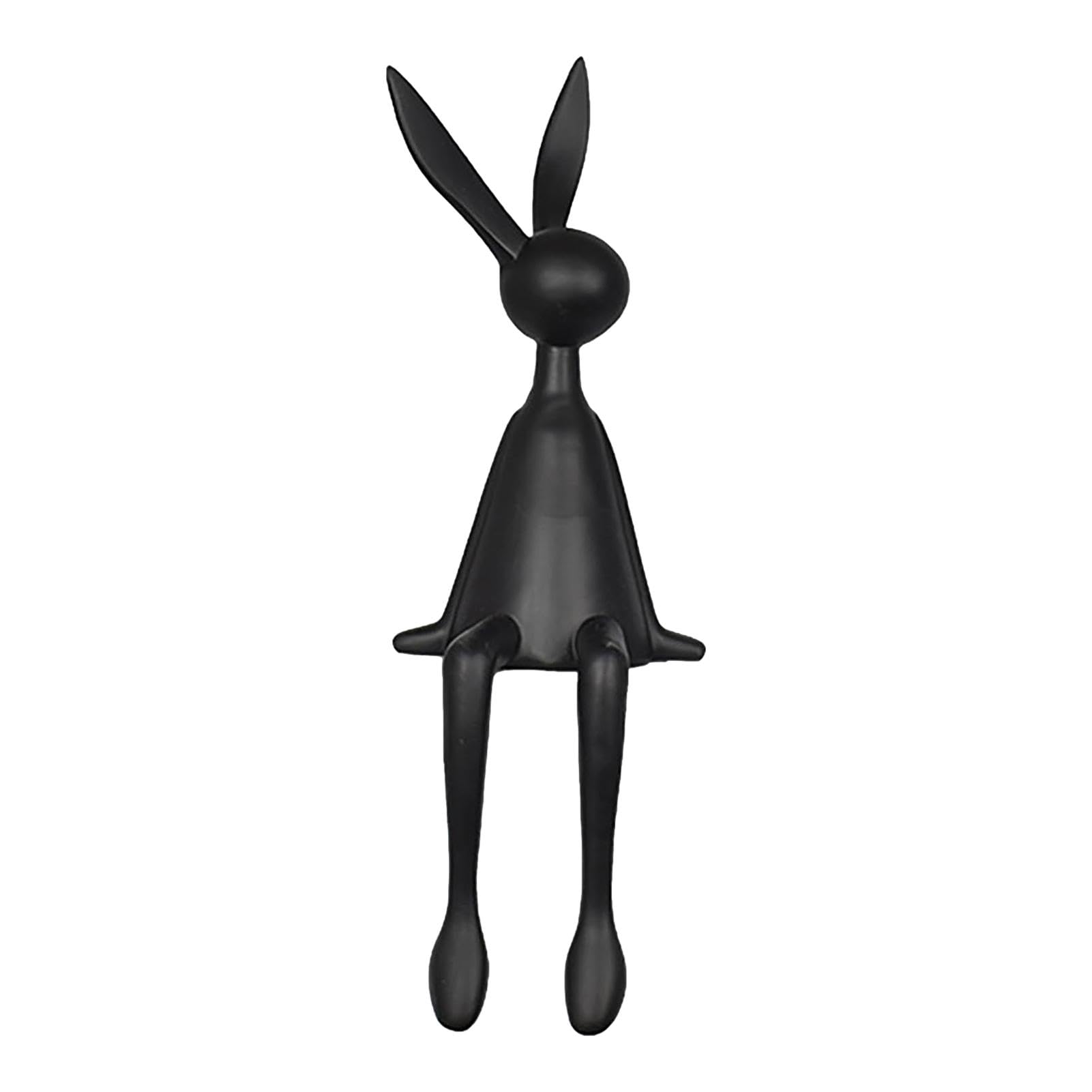 Sovob Sitting Rabbit Sculpture, Modern Resin Bunny Sculpture, Abstract ...