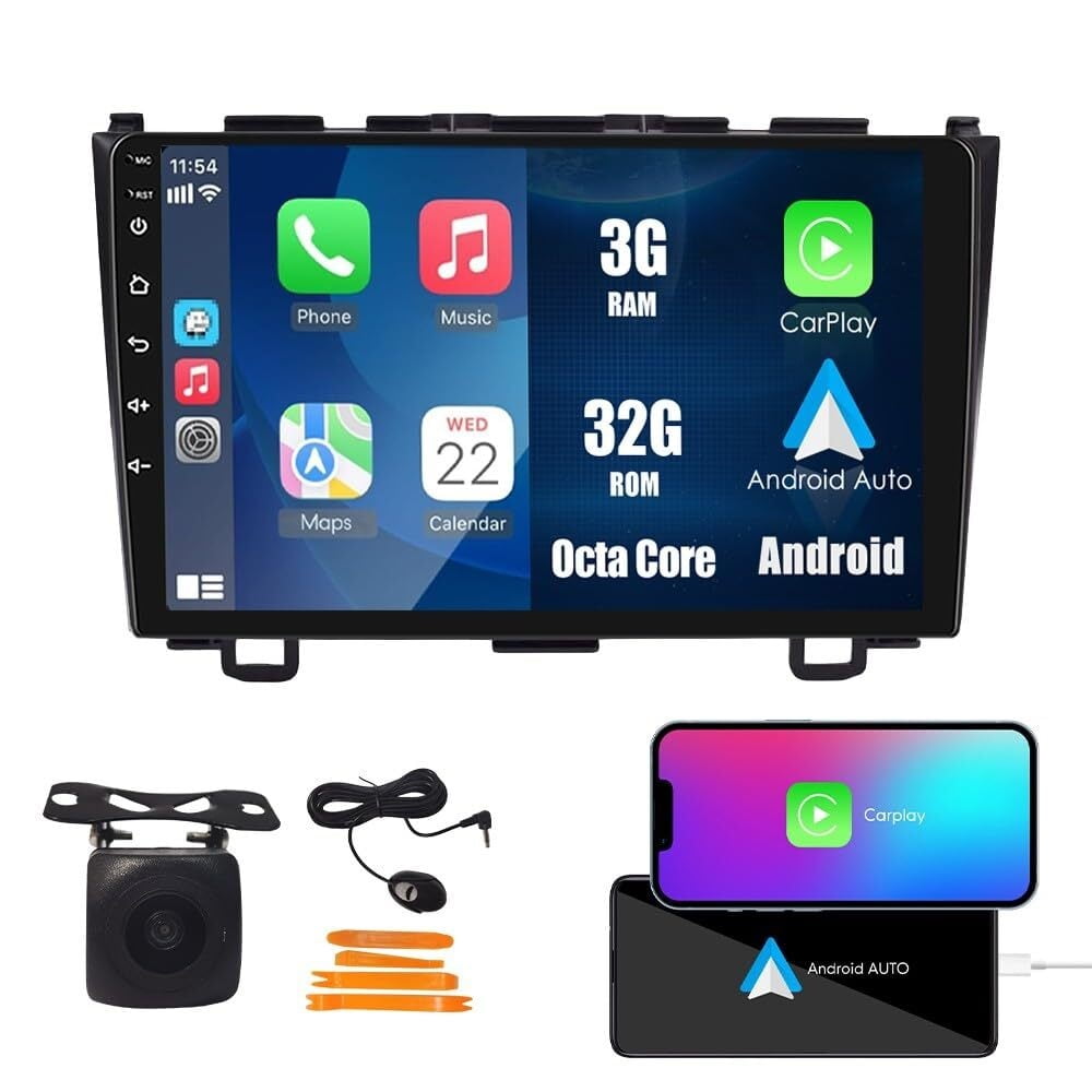 Sovob Tesla Style Car CarPlay Android Auto Navigation Stereo GPS Radio ...
