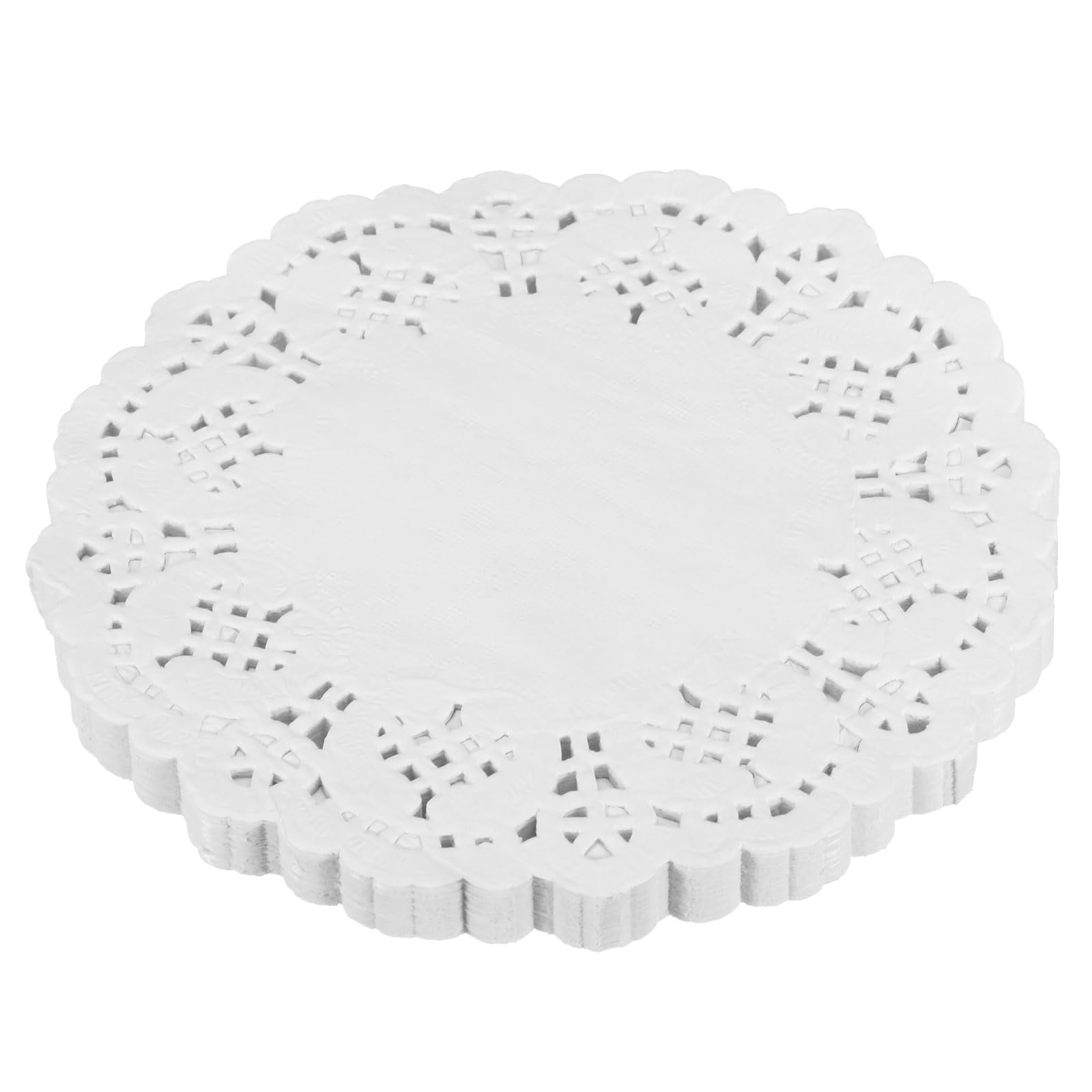 Sovob map 100 Pcs White Lace Paper Doilies 7.5 Inch Round Paper Doilies ...