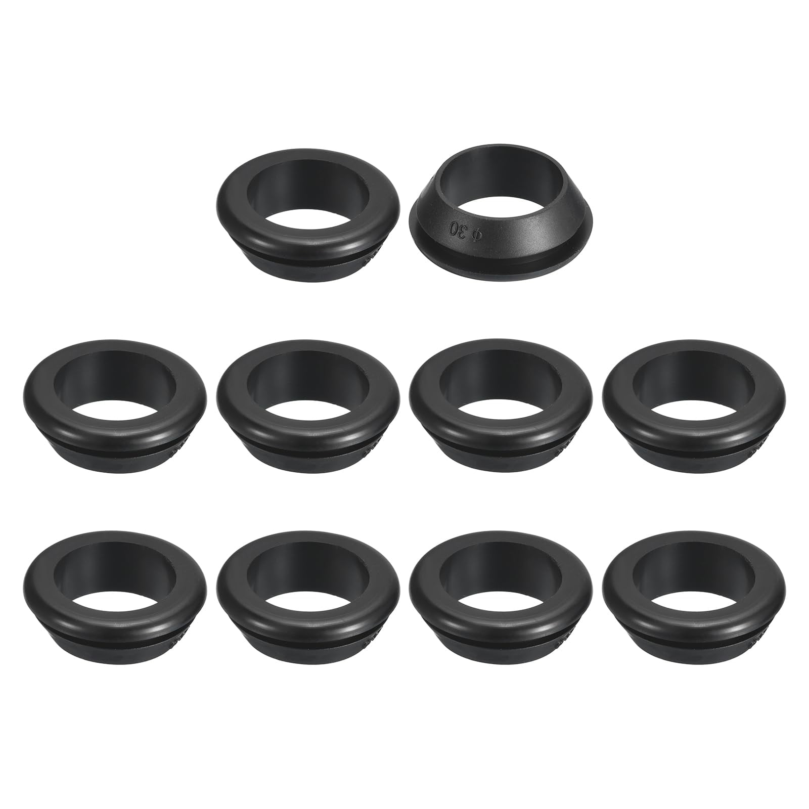 Sovob map 30 Pcs Rubber Grommets, 4mm ID 6mm Drill Hole Double Sided ...