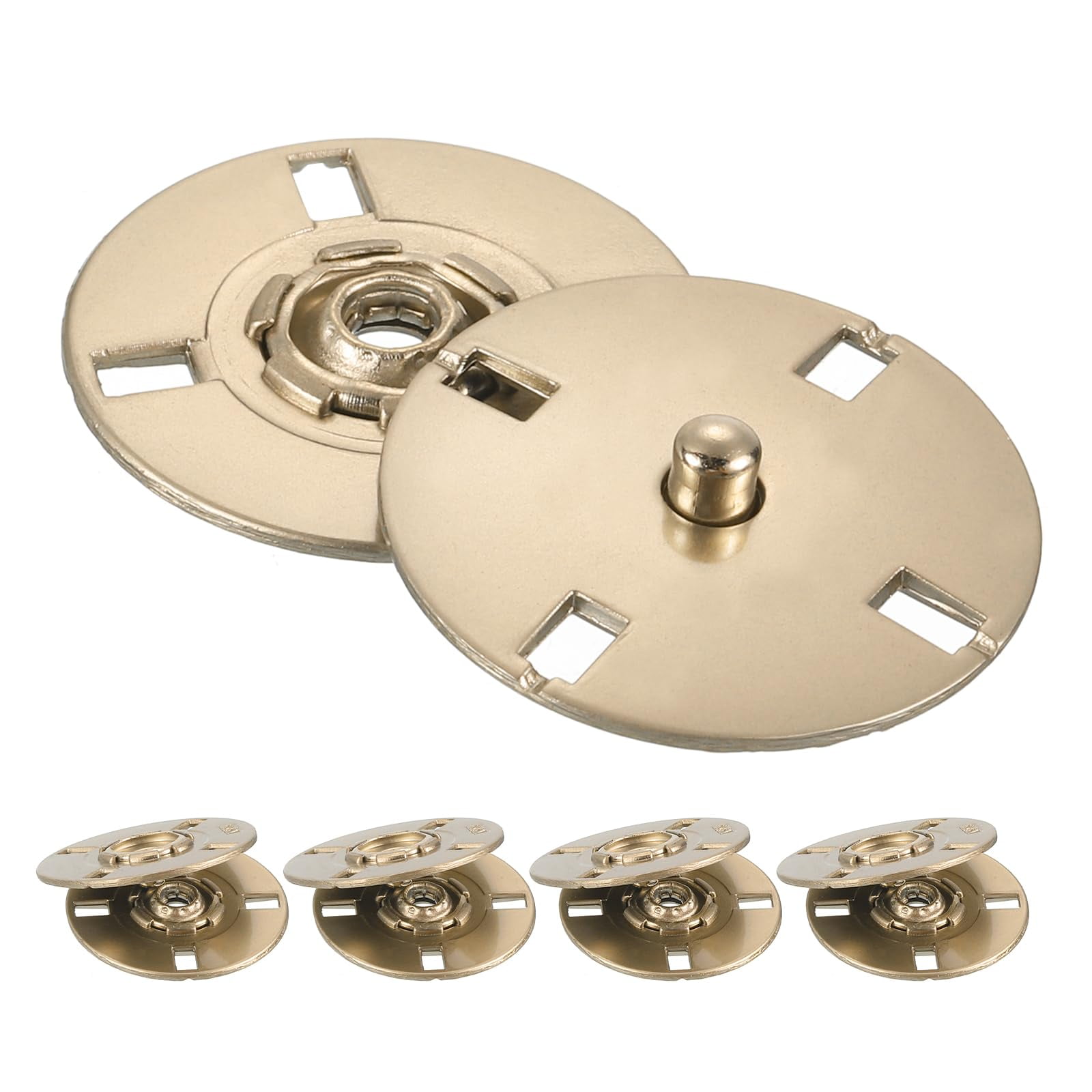 Sovob map 5Pcs Snap Buttons, Metal Invisible Buckle Fasteners Press ...