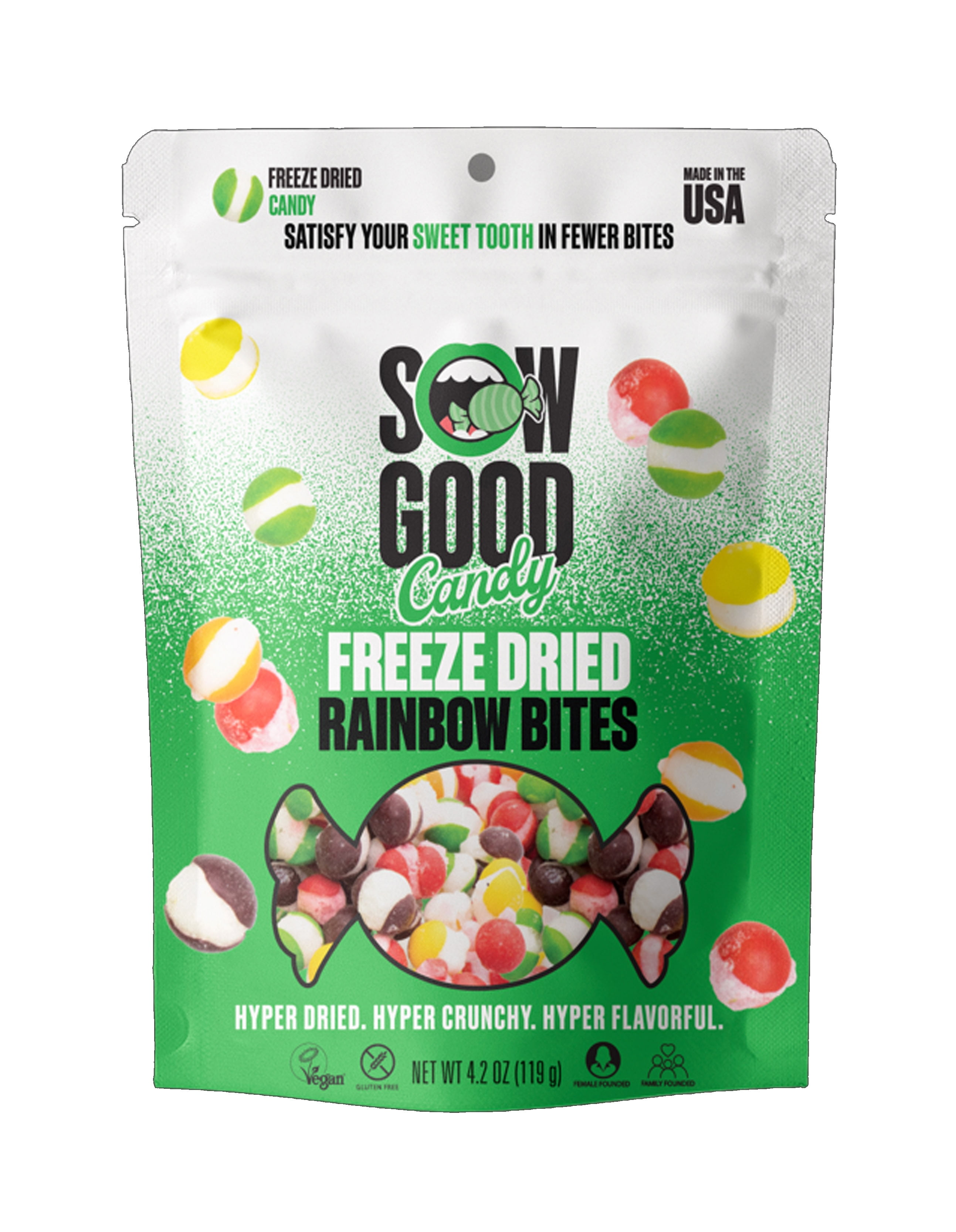 Freeze Dried Hyper Flavorful Rainbow Candy - Dehydrated Crunchy Treat ...