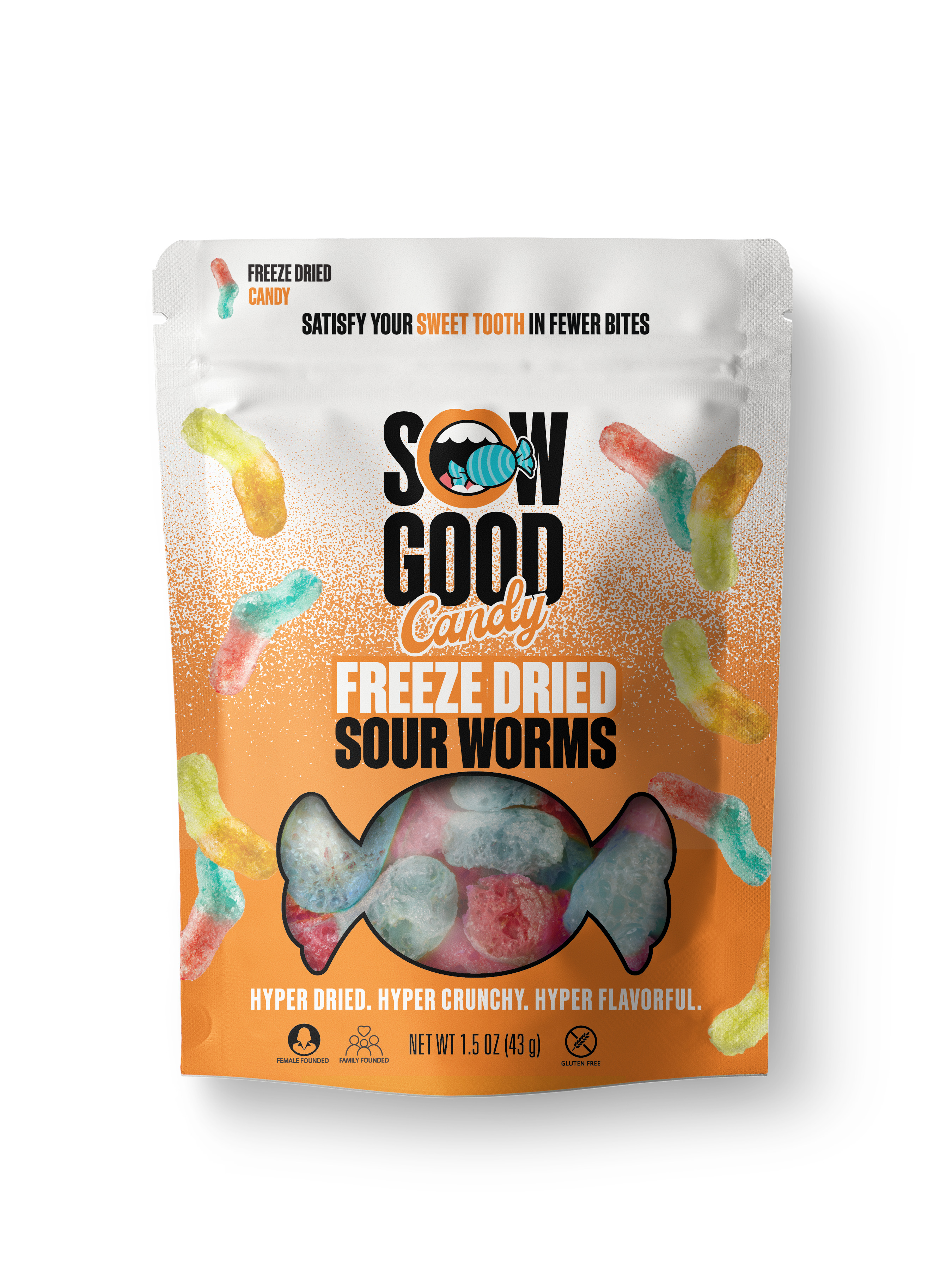 Sow Good Freeze Dried Sweet Worms (1.5 oz) - Walmart.com