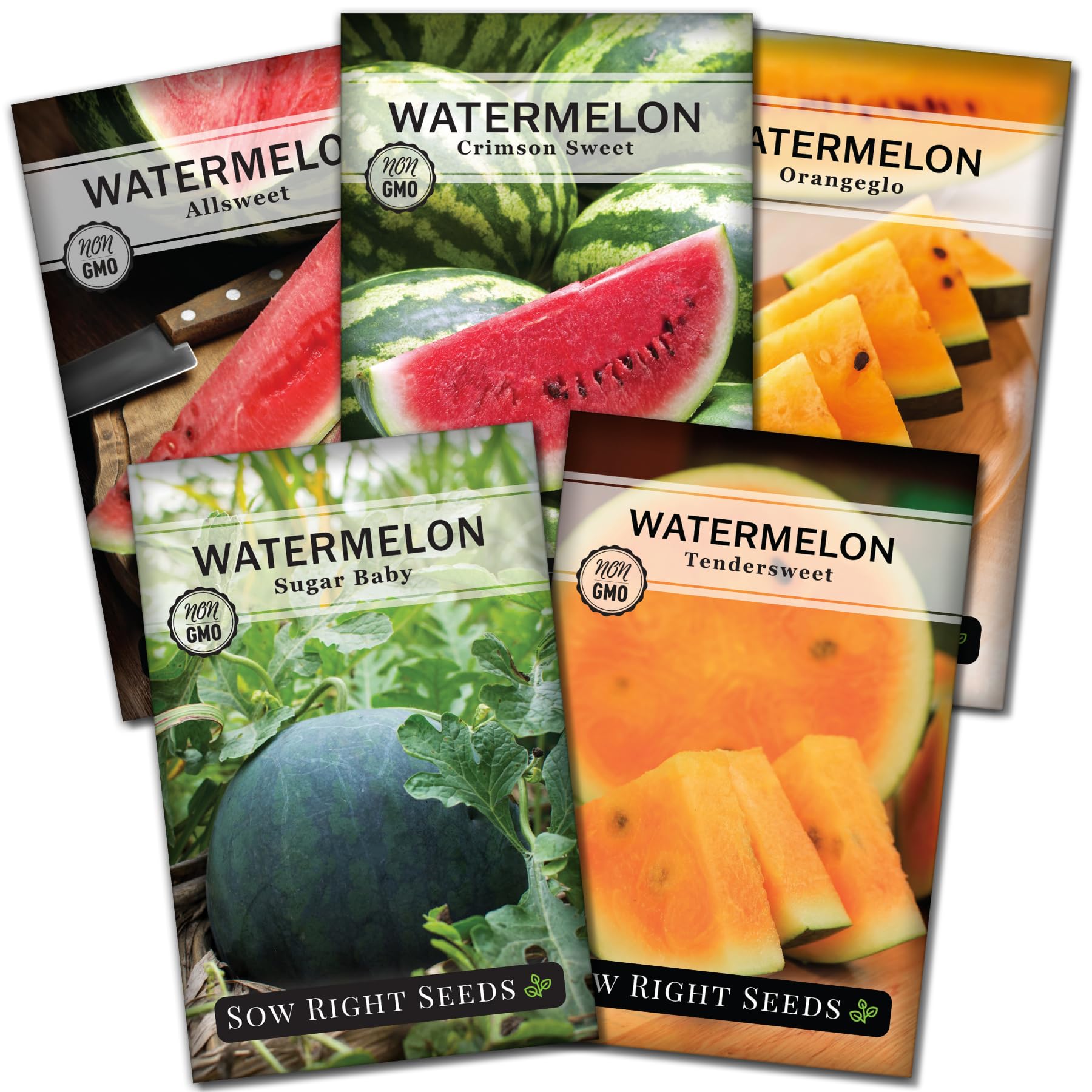 Sow Right Seeds PresNok - Watermelon Fruit Seeds Collection Crimson ...
