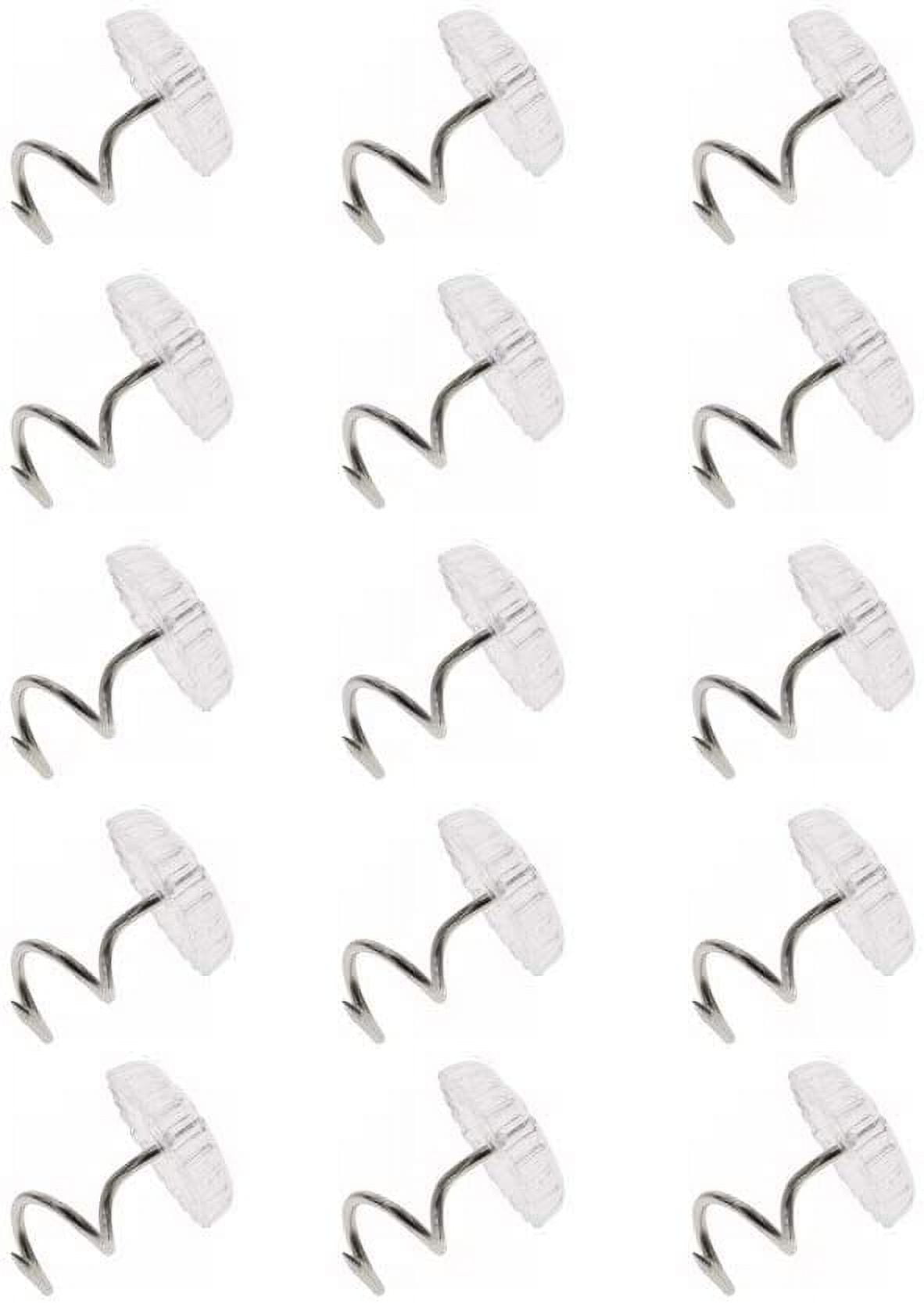 Sowaka 30 Pcs Twist Pins with Plastic Box Upholstery Clear Heads Slip ...