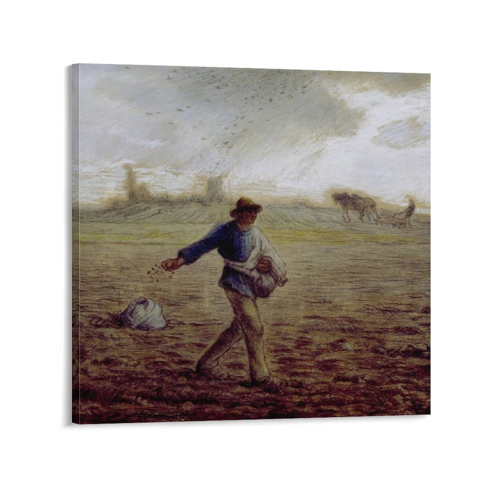 The Sower by Jean Francois Millet Poster Art Painting Retro Poster ...