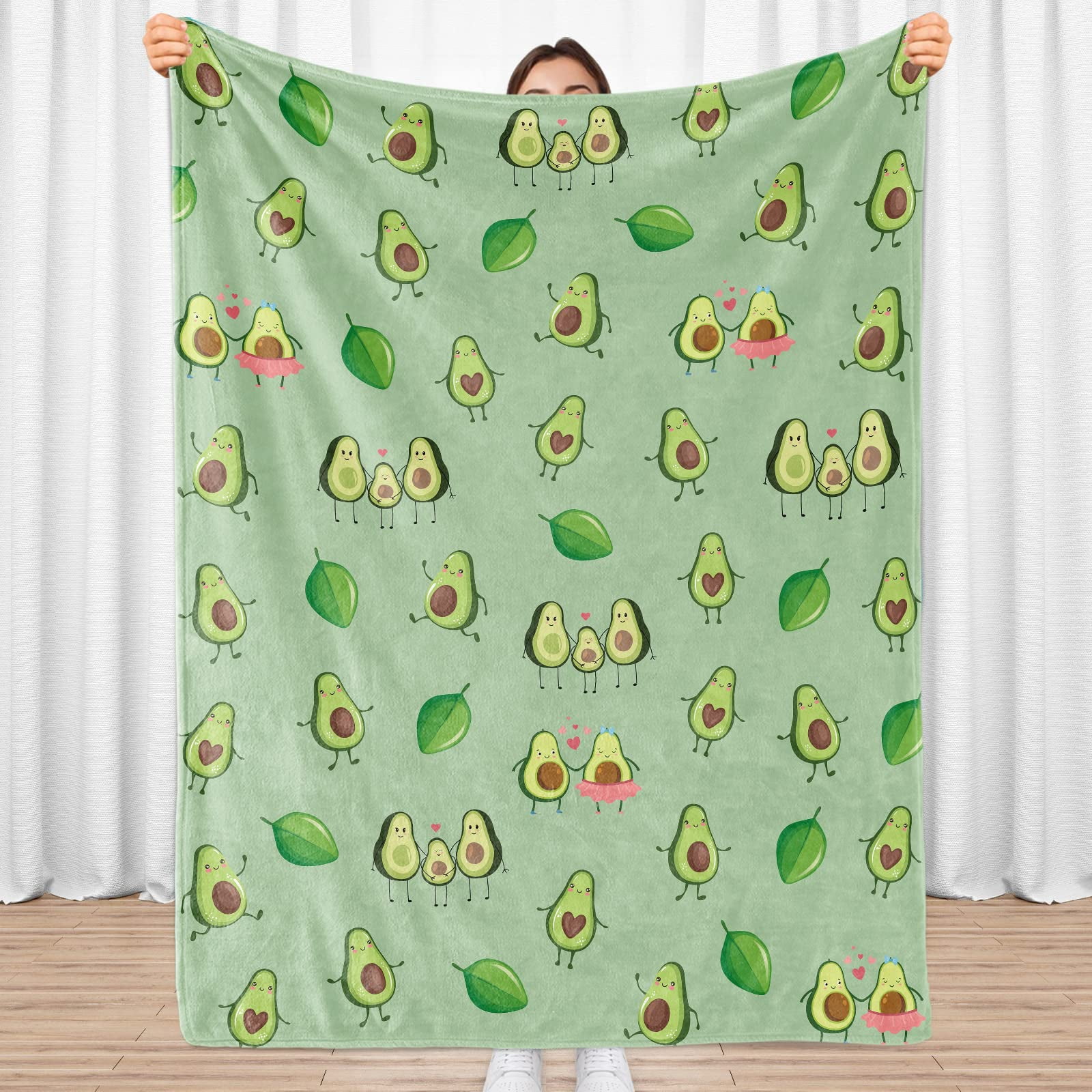 Sowide Avocado Blanket, Green Blanket Throw Gifts for Avocado Lovers ...