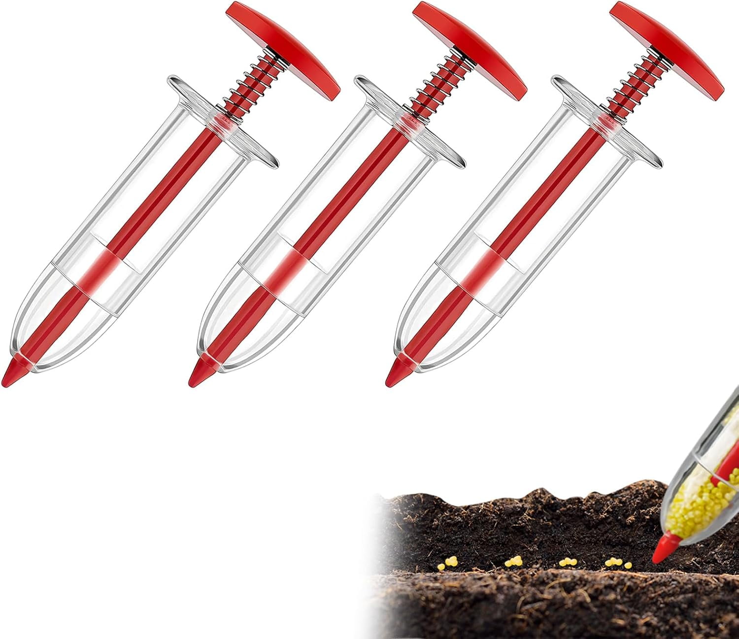 Sowing Seed Dispenser, Handheld Seed Spreader, Manual Spreader Seed Planter, Garden Seed Planter ...