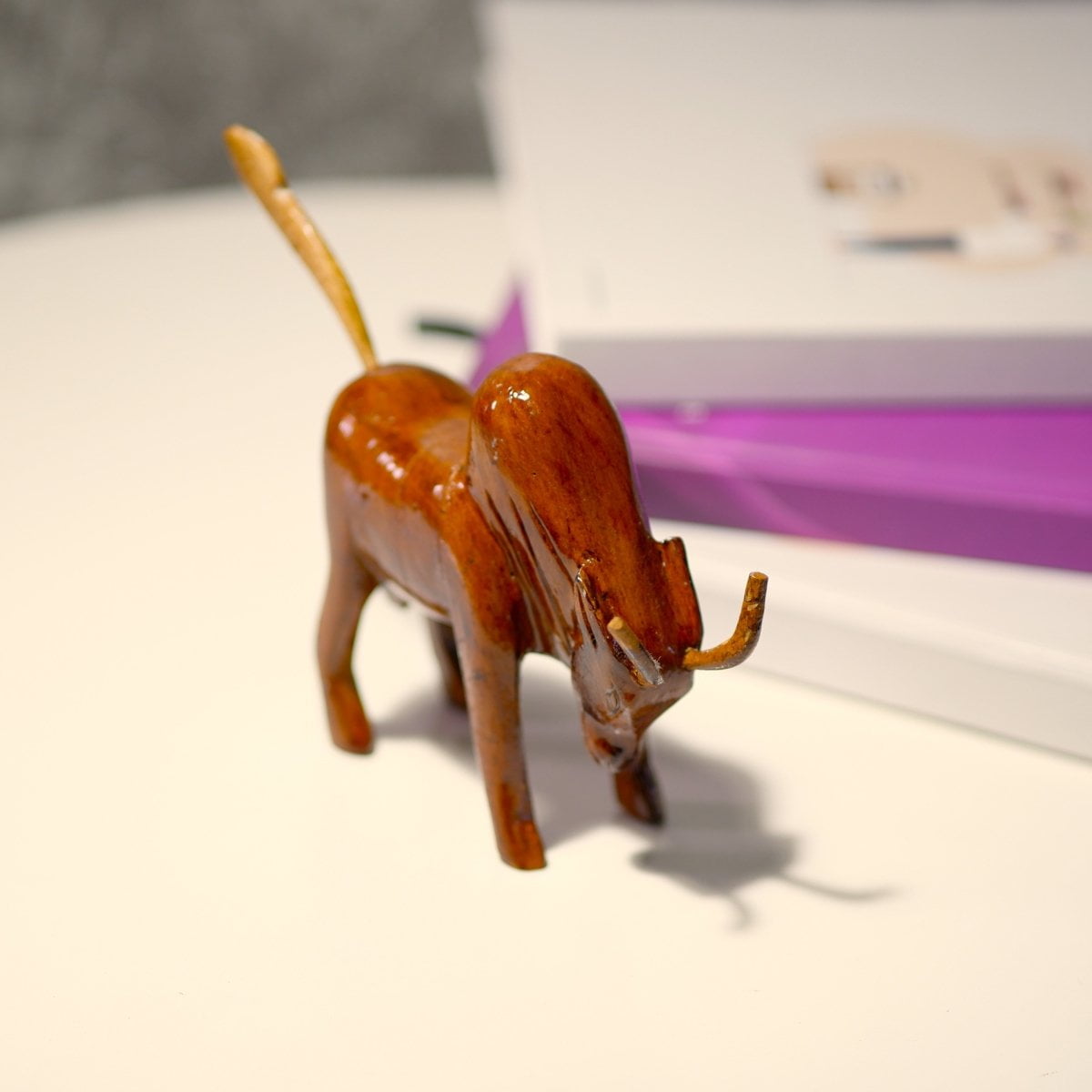 Sowpeace Small Wooden Ox: Artisan Tabletop Decor - Walmart.com