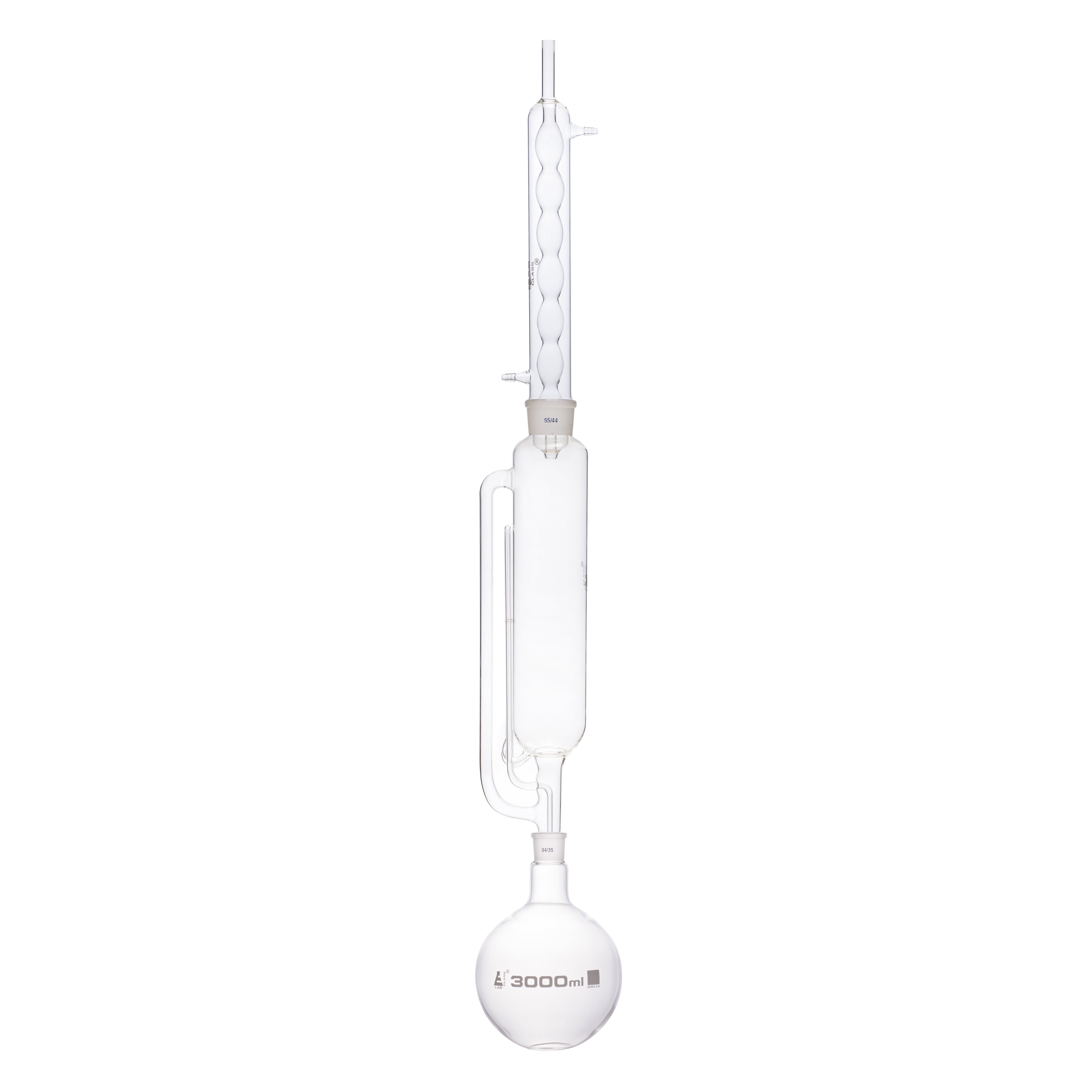 Eisco Labs Soxhlet Extraction Apparatus, 1000mL Extractor, 3000mL Flask ...