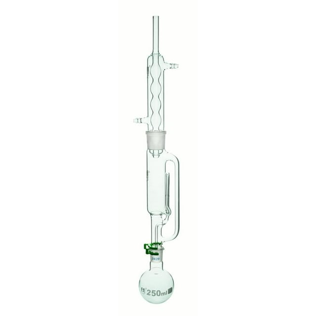 Soxhlet Extraction Apparatus - 100mL Extractor, 250mL Flask, Condenser ...