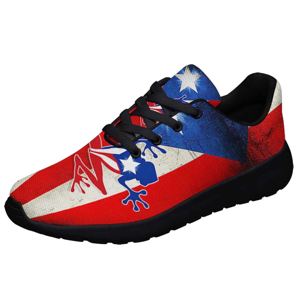 Soy 100 Boricua Puerto Rico Shoes Sneakers for Women Men Black Size 9 ...