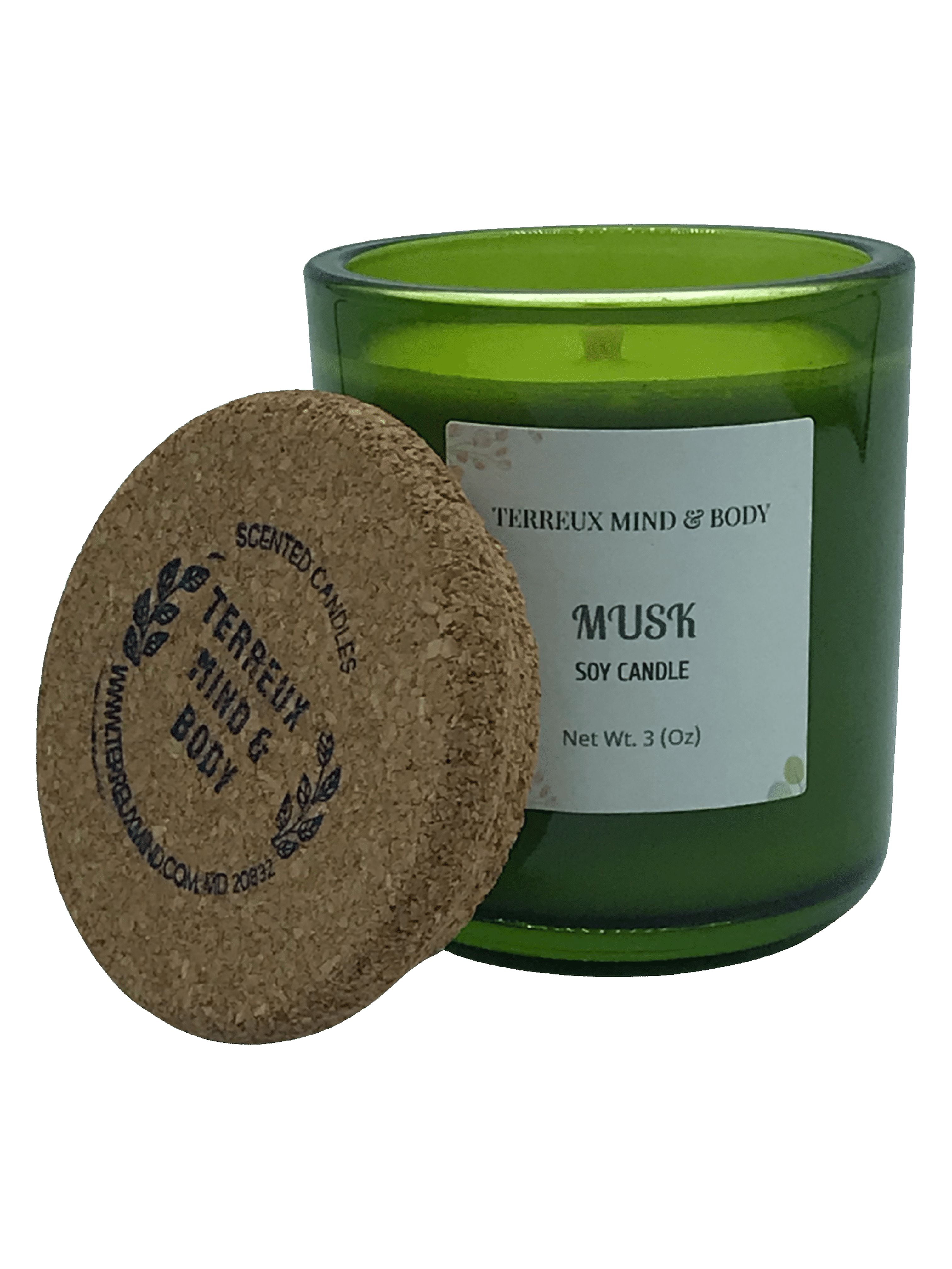 Soy Candles Set 2 Pack | Musk and Bay Rum, Candles for men - 100% Soy ...