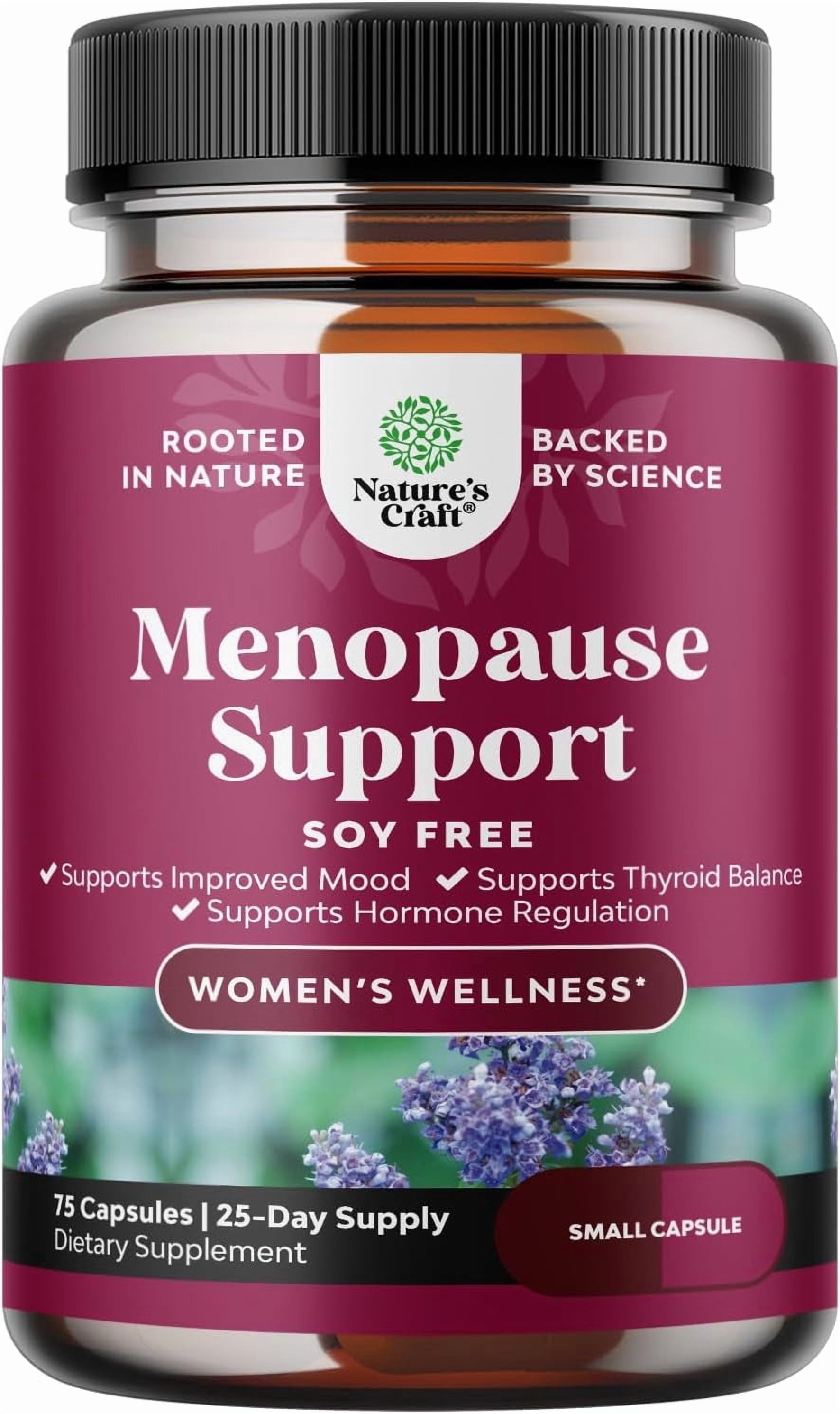 Natures Craft Herbal Menopause Supplement, Hormone Balance & Hot Flash ...