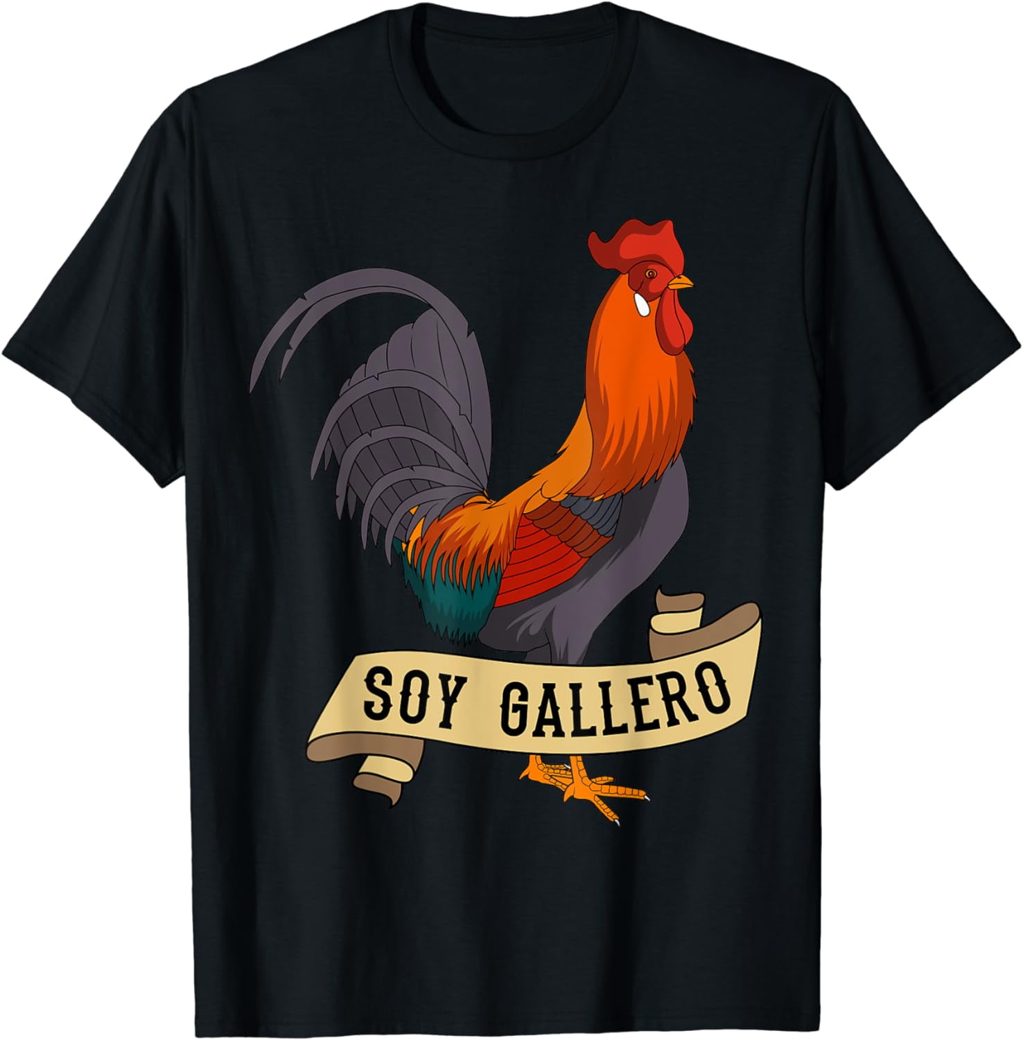 Soy Gallero Rooster Chicken Farmer Poultry Lover T-Shirt - Walmart.com