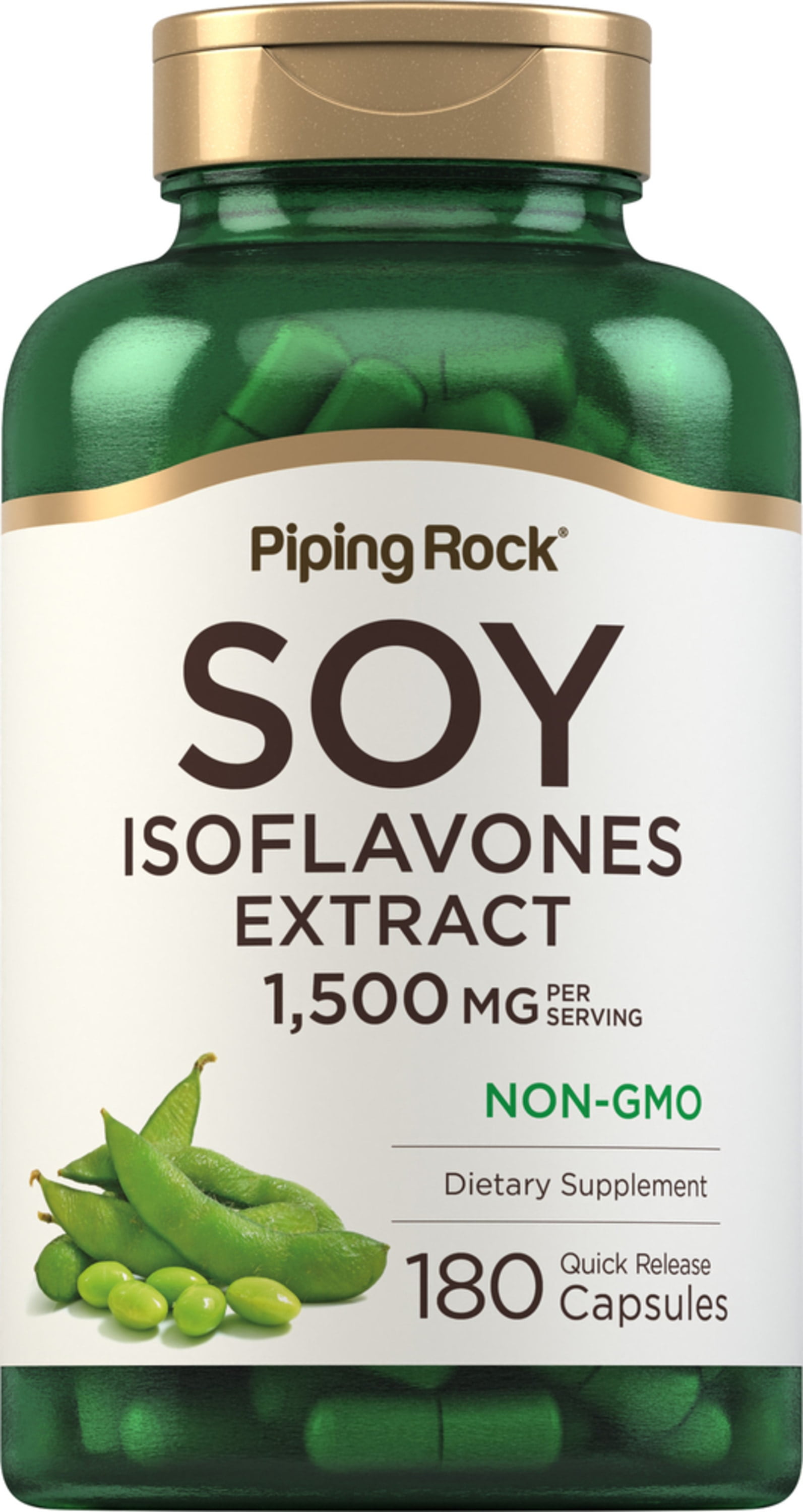 Soy Isoflavones | 1500 mg | 180 Capsules | Non-GMO, Gluten Free Extract ...