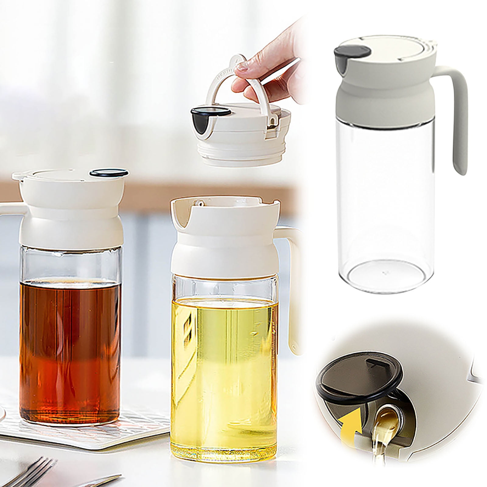 Soy Milk Japan Glass Flask Bottle Water Coffee Bar Syrup Olive Oil ...