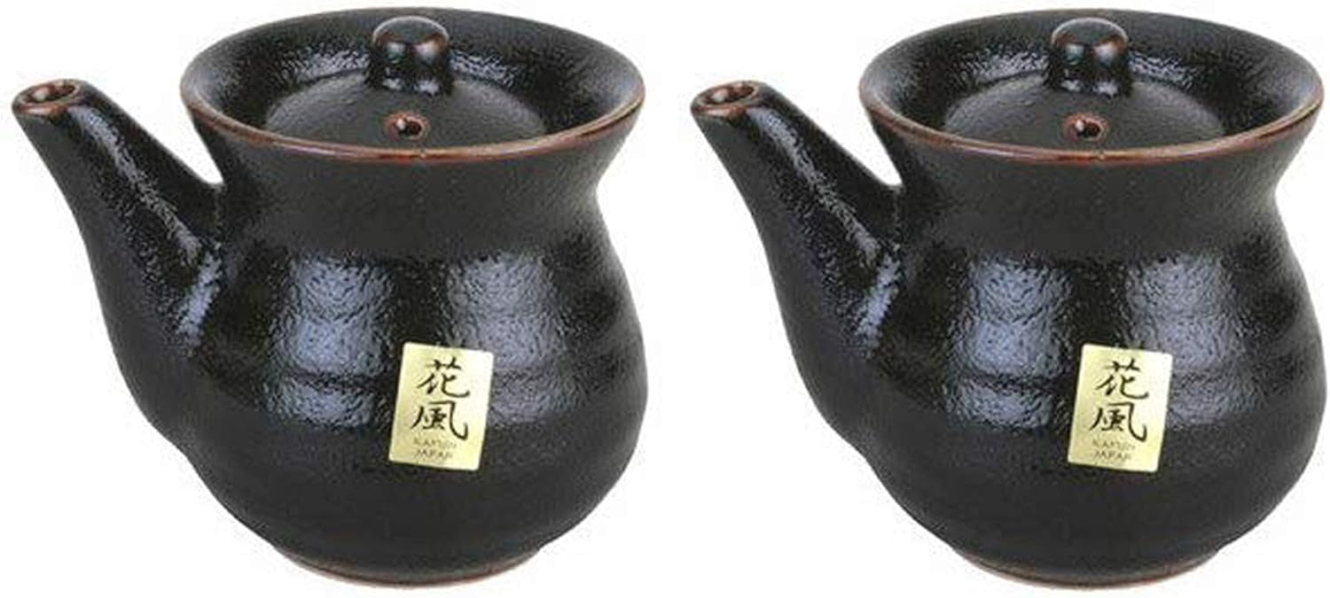 Soy Sauce Dispenser Traditional Japanese Tenmoku tery Shoyu Bottle Mini ...