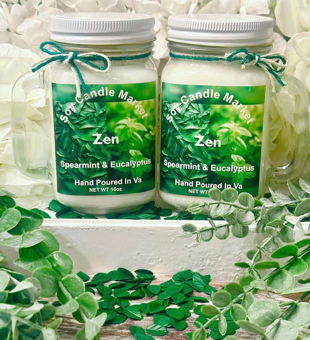 Soy Scented Candles | Handmade & Highly Aromatic Candles Burns Upto 85 Hours in Glass Jar ...