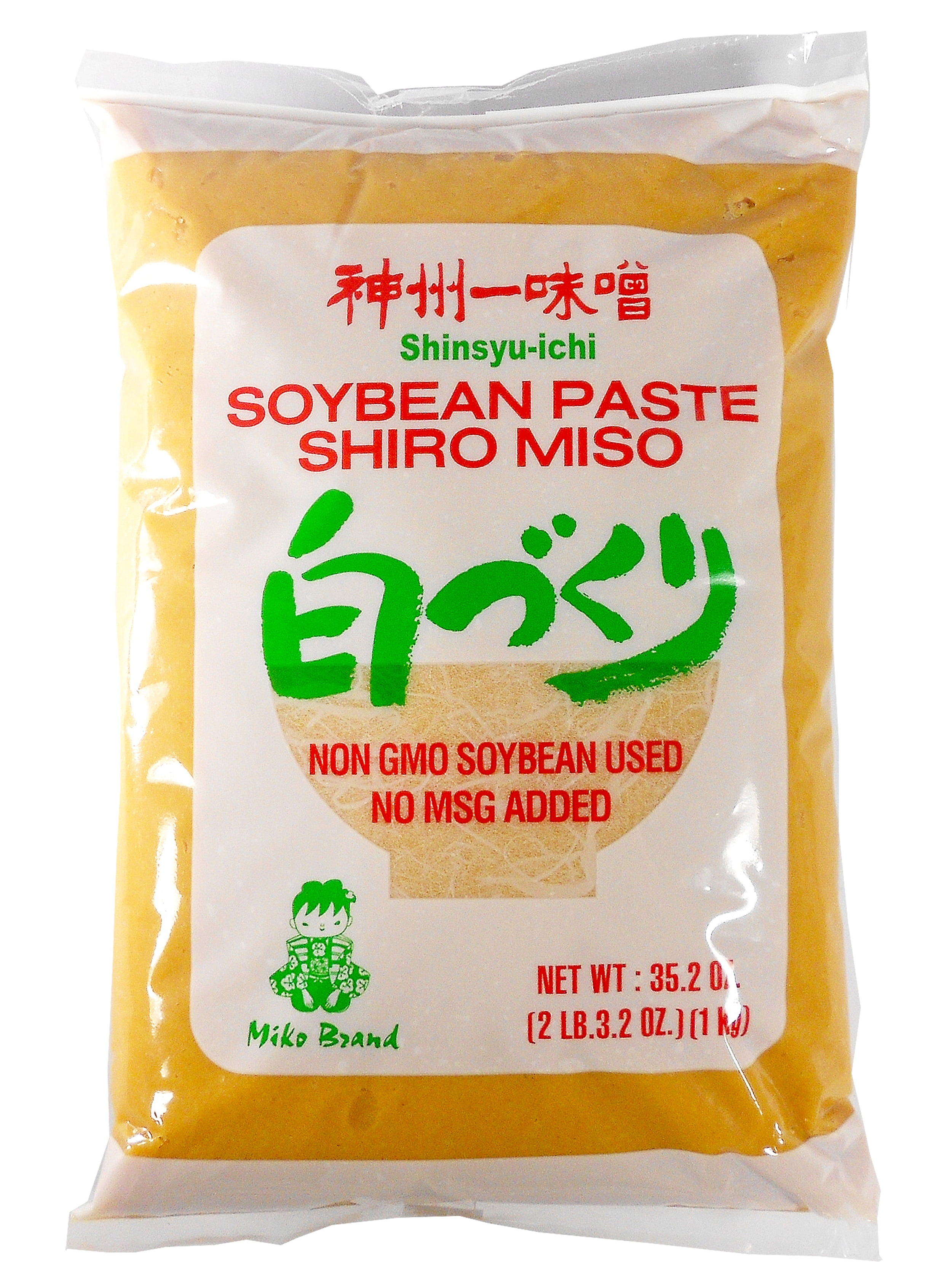 Miko Shiro White Miso Paste, 2 Lb 3.2 Oz, Non-GMO Soybean, No MSG, Japanese Soup Base - Walmart.com