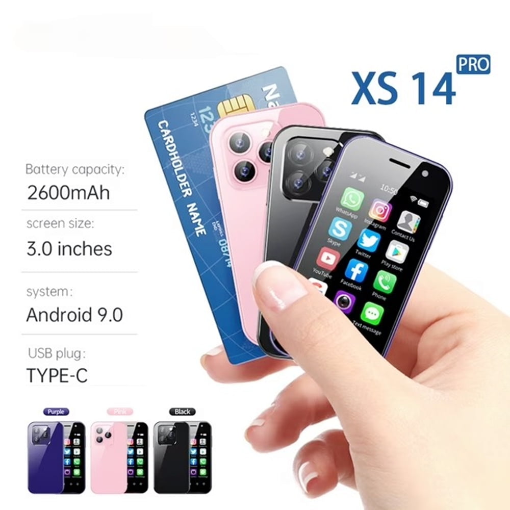 Soyes XS14 Pro Mini 4G Smartphone 3.0 Inch Octa Core Dual Sim Ultra Thin Unlocked Card Mobile ...