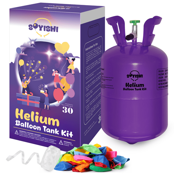 Soyishi 7L Helium Tank up to 30 Latex Balloons Helium Tank for Balloons ...