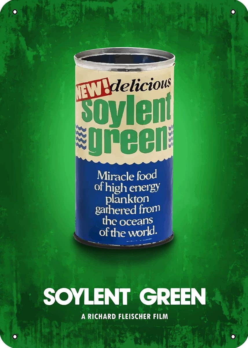 Soylent Green Minimal Movie Posters Metal Tin Sign 12 Inch X 8 Inch ...