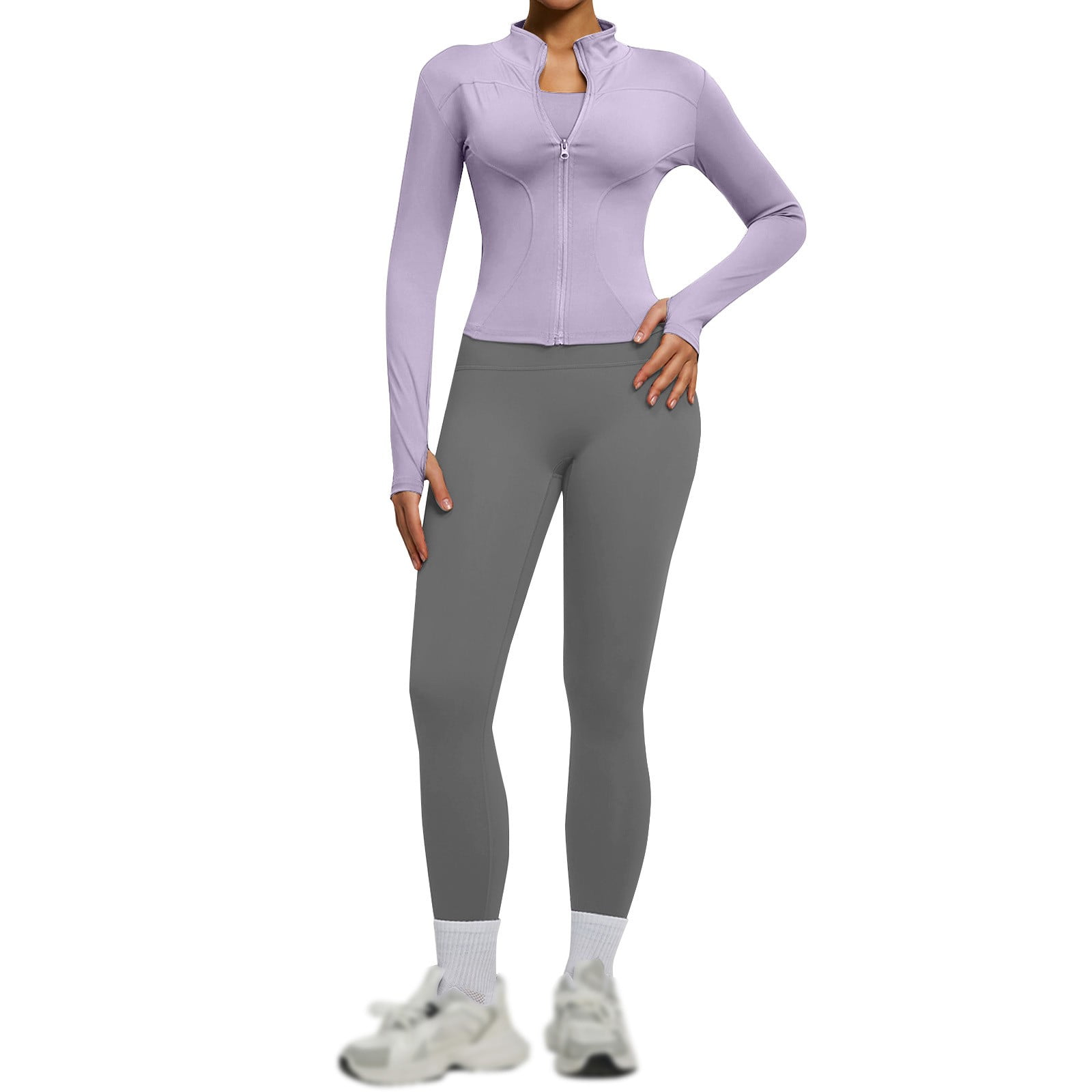 Soyumi 2 Piece Workout Sets for Women, Yoga Outfits High Waist Tummy ...