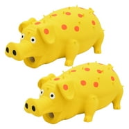 TETOU Squeaky Pig Dog Toy, Small Breed Dog Latex Chew Toys Natural ...