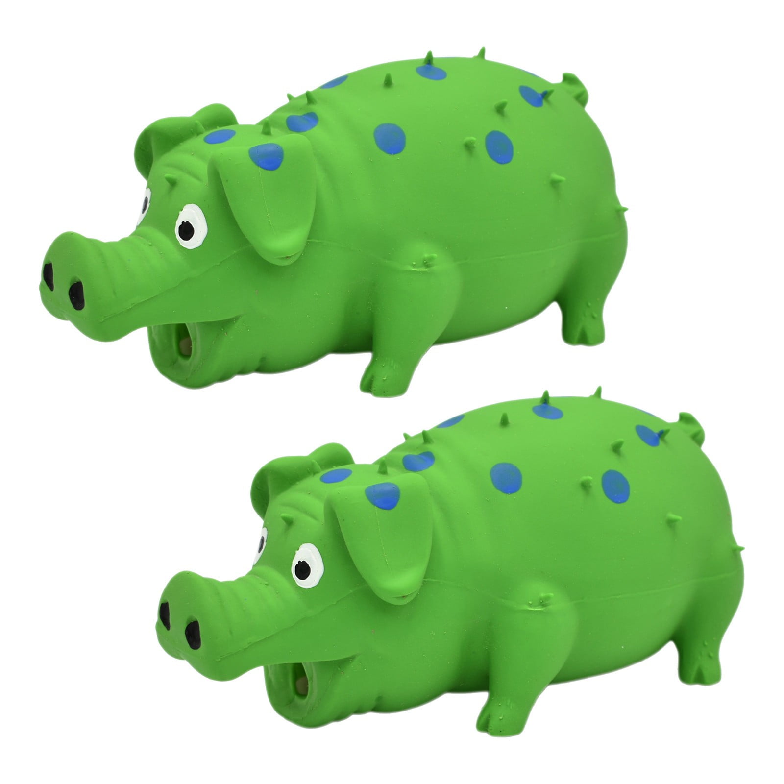 Soyumi 2pcs Squeaky Latex GruntingPig, Yellow Pig Dog Toy Puppy Chew ...