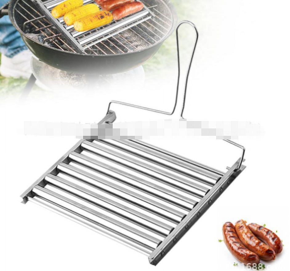 Soyumi Barbecue Grill Hot Dog Roller Foldable Sausage Roller Rack ...