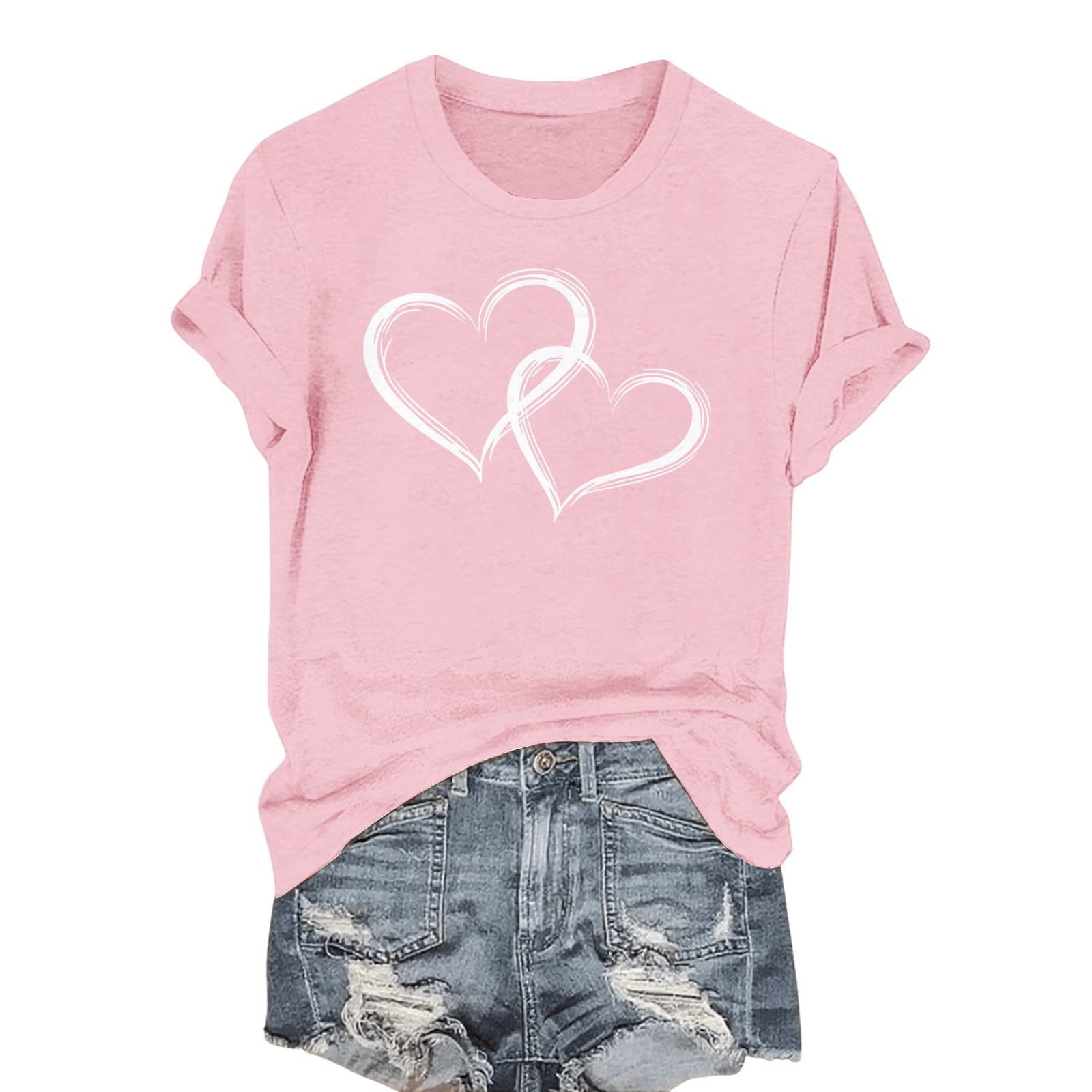 Soyumi Best Friend Matching Shirts for Women - Cute “Love” Themed ...