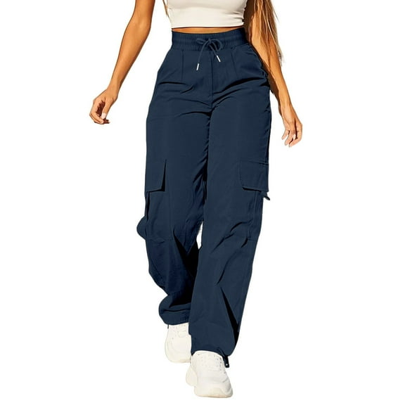 Soyumi Cargo Pants For Women, High Waisted Oversized Pants Wide Leg ...