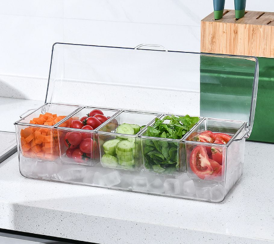 Soyumi Closure Bags & lids & Boxes Bar Serving Tray On Ice With 5 ...