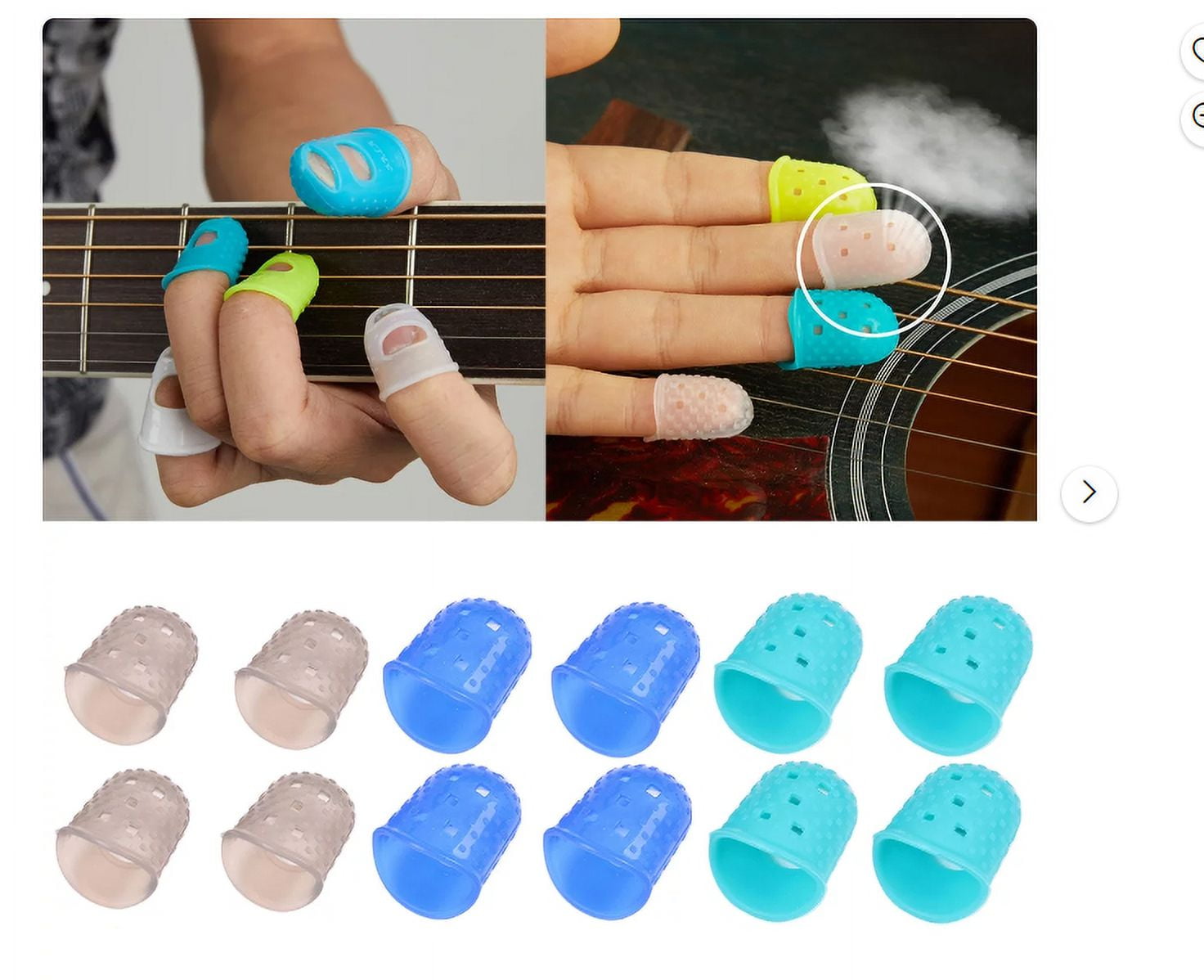 Soyumi Finger Cuff 4Pcs/Set Anti Slip Silicone Fingertip Protectors ...