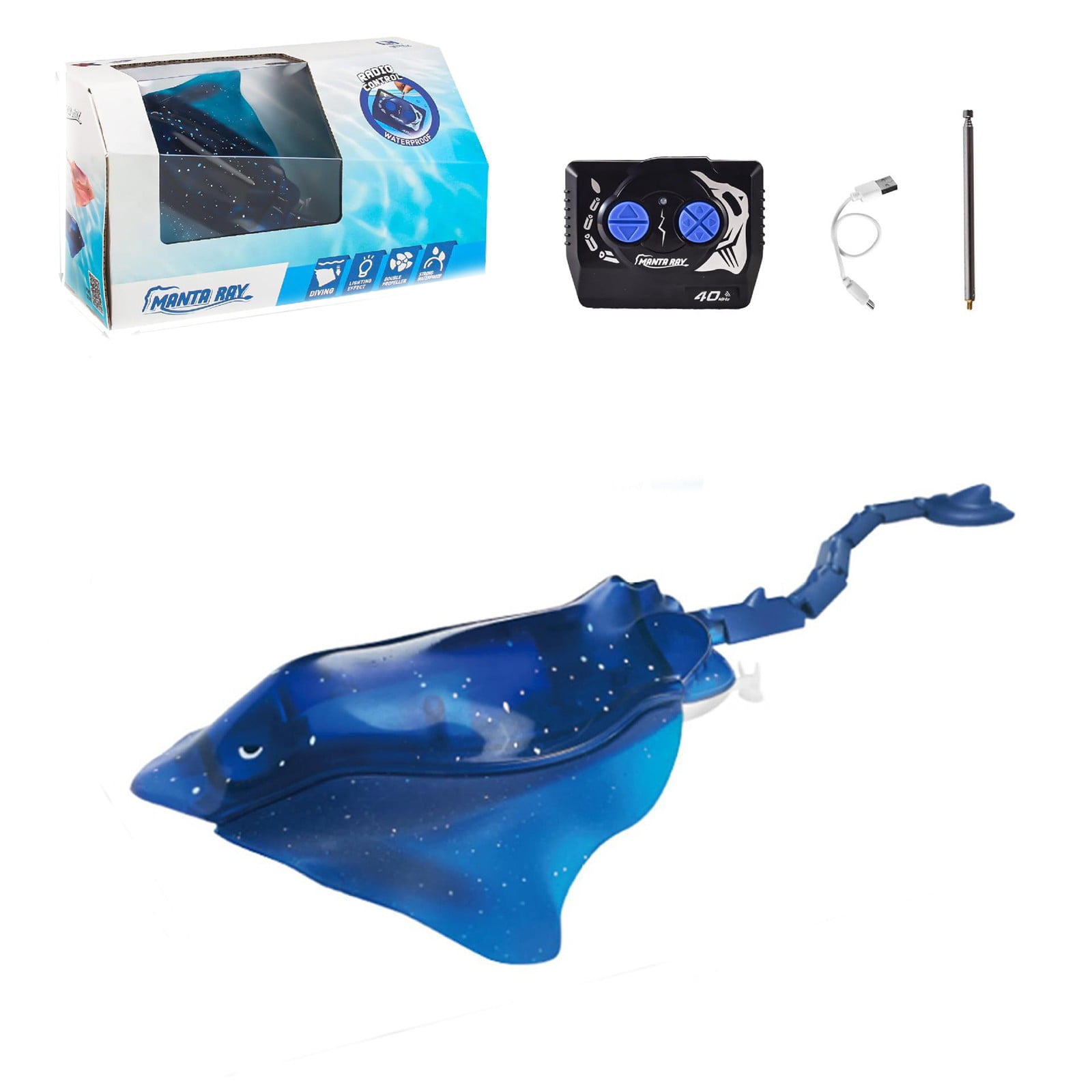 Soyumi Pool Toys RemoteControl StingrayDiving Into Water High Robot ...