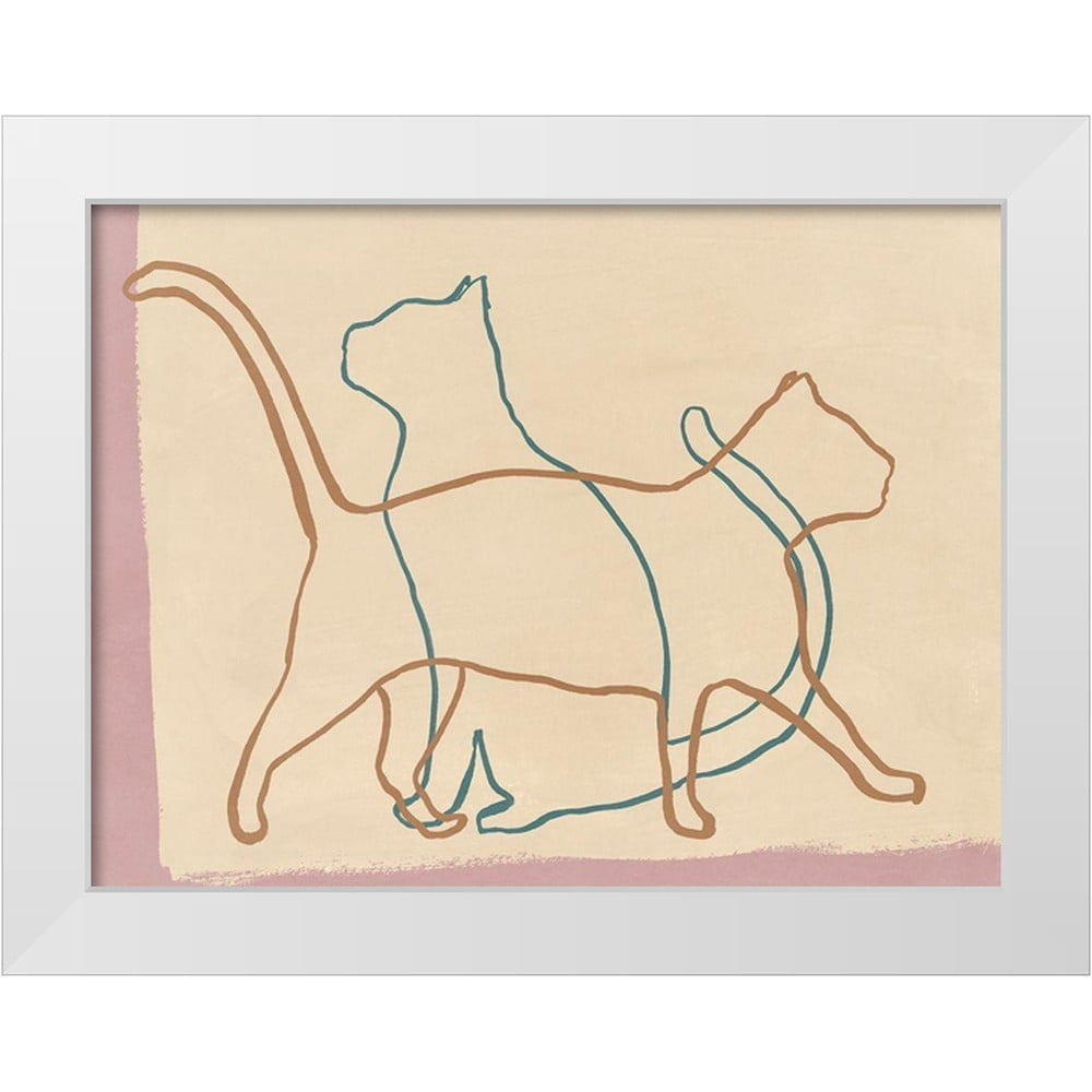 Sozi 14x12 White Modern Wood Framed Museum Art Print Titled - Without a ...