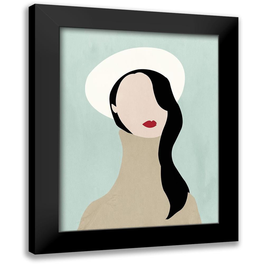 Sozi 15x18 Black Modern Framed Museum Art Print Titled - Selfportrait ...