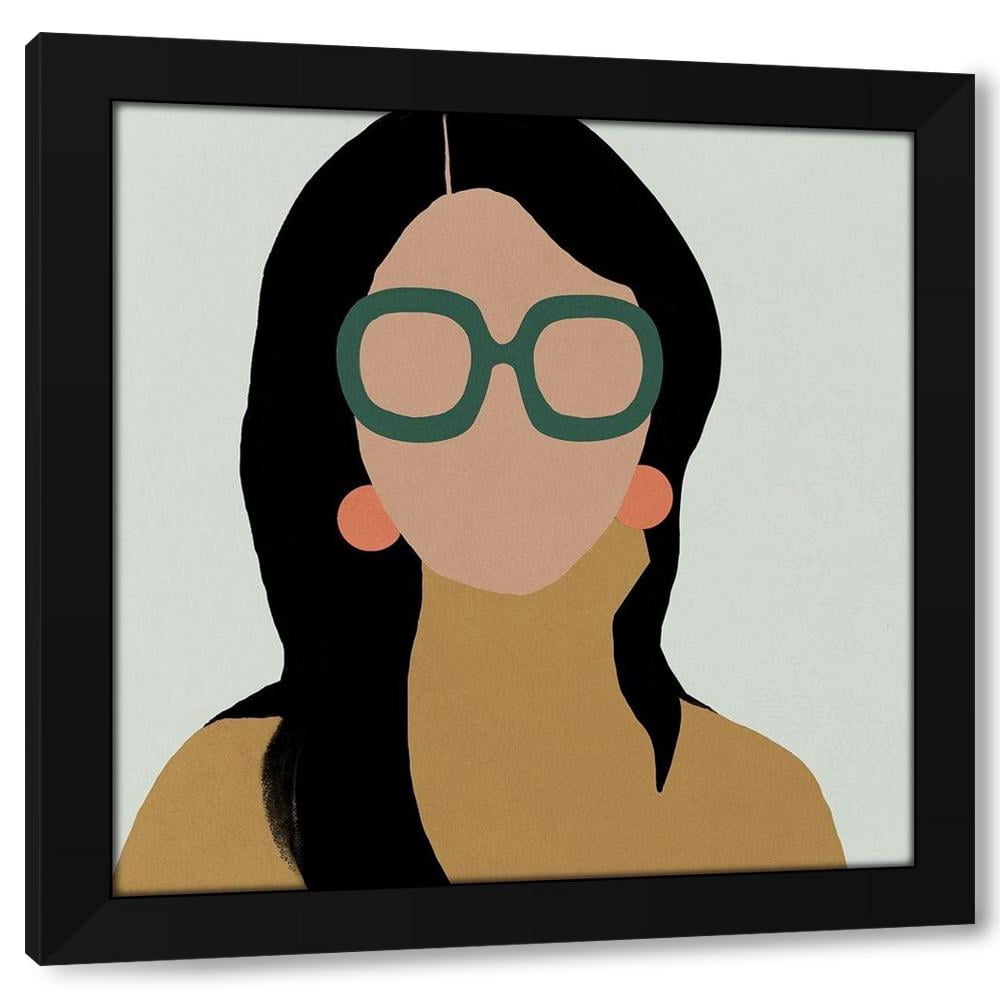 Sozi 20x20 Black Modern Wood Framed Wall Art Titled - Galina - Walmart.com