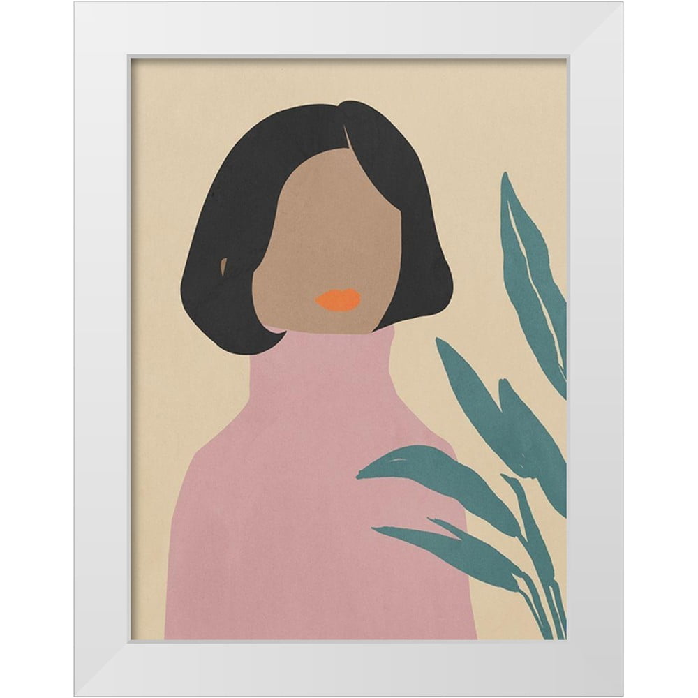 Sozi 25x32 White Modern Wood Framed Museum Art Print Titled - Prudence ...