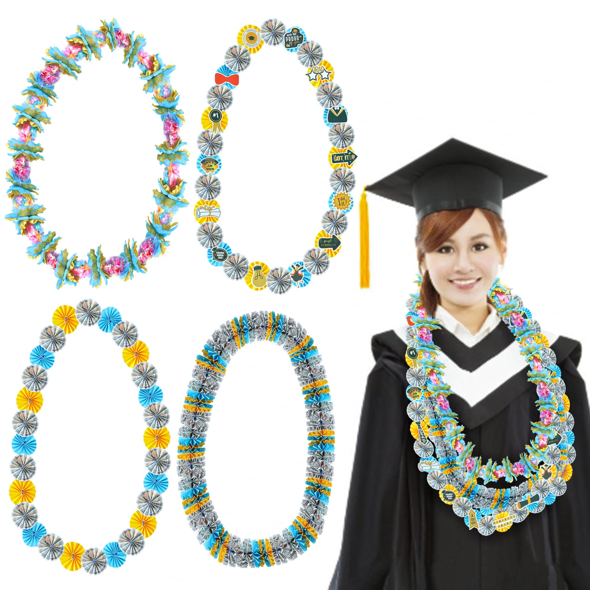 Sozize 2025 Graduation Money SSF20 Lei Candy Leis DIY Making Kit with ...