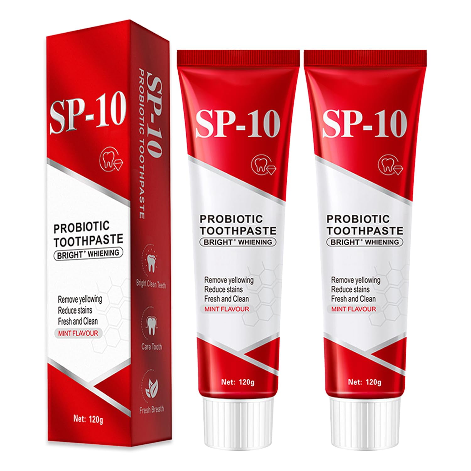 Sp-10 Probiotic Toothpaste, Sp-10 Ultra Whitening & Stain Removal ...