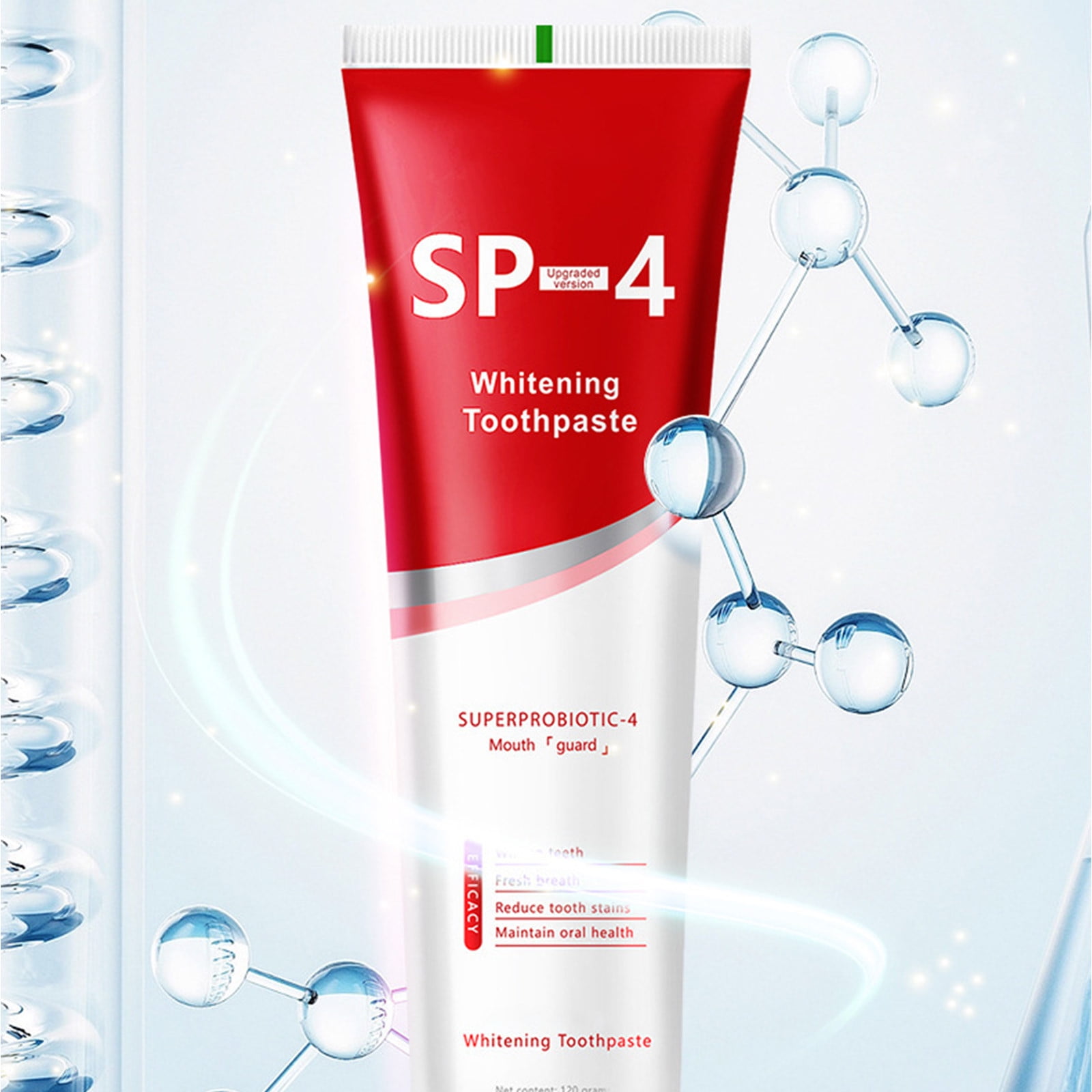 Sp-4 Teeth Whitening Paste, 120g, Sp-4 Probiotic Toothpaste, Sp-4 ...