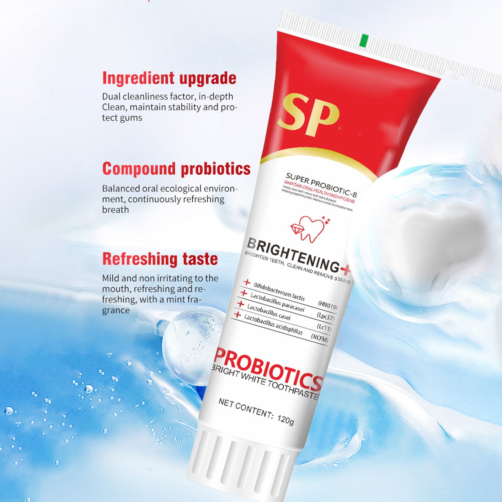Sp 8 Ultra Whitening Toothpaste Ultra Whitening Toothpaste Probiotic ...